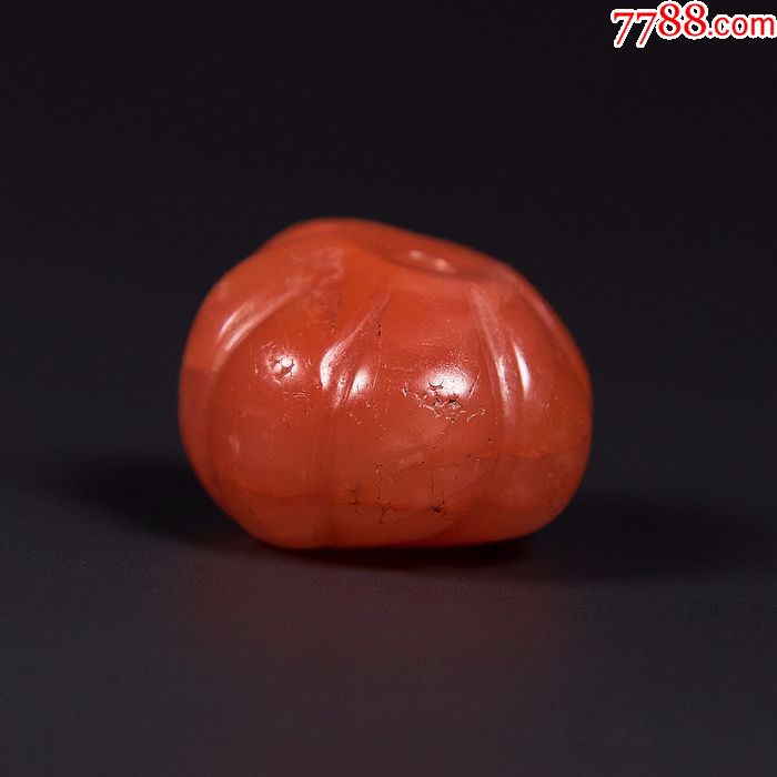明代藏传老保山南红玛瑙大瓜珠顶珠 价格 7500元 se63213302 玛瑙 零售 7788收藏 收藏热线