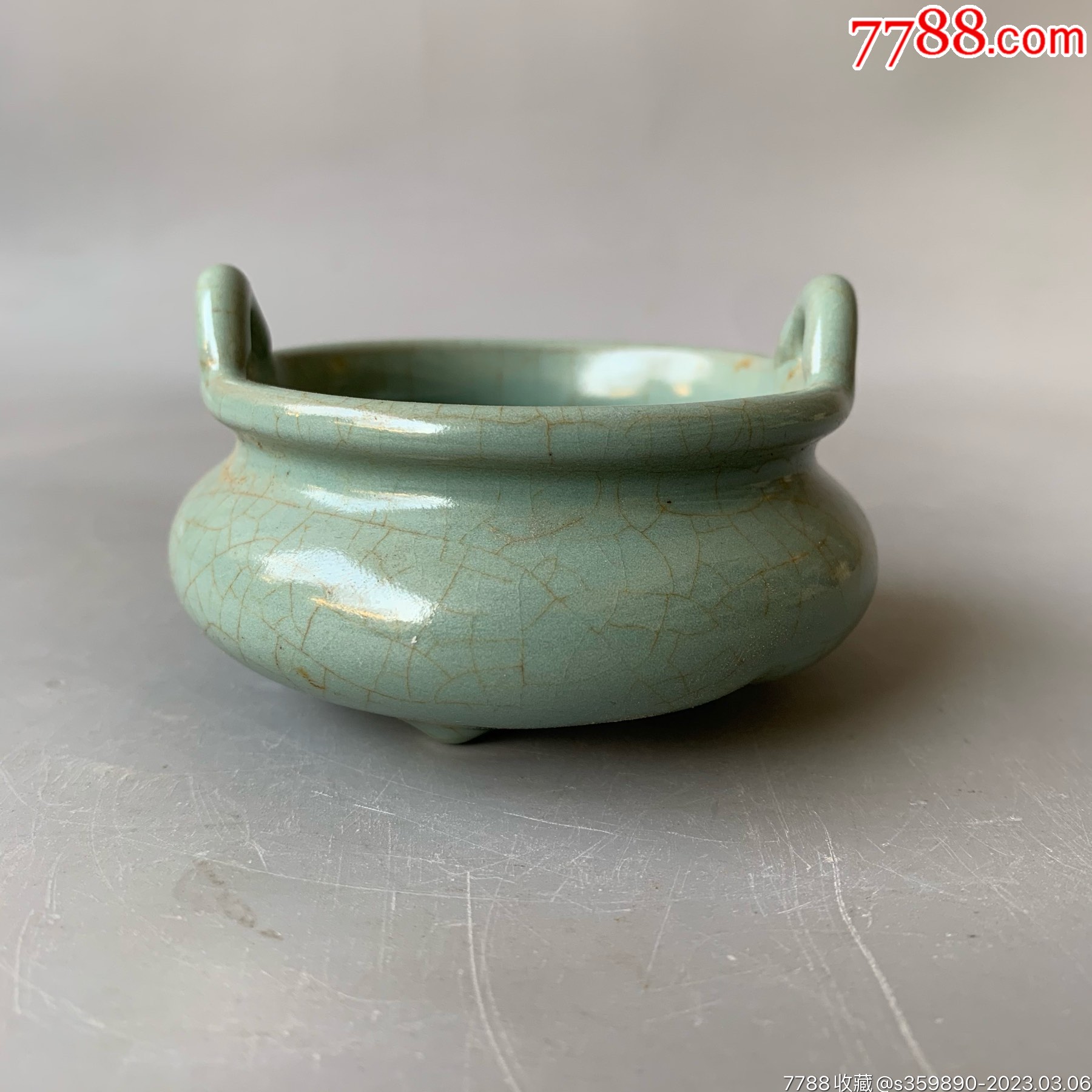 宋代天青釉汝窑三足香炉古董古玩收藏瓷器文玩家居中式摆件书房博古架 价格 600元 se92424765 青瓷 秘色瓷 零售 7788收藏 收藏热线