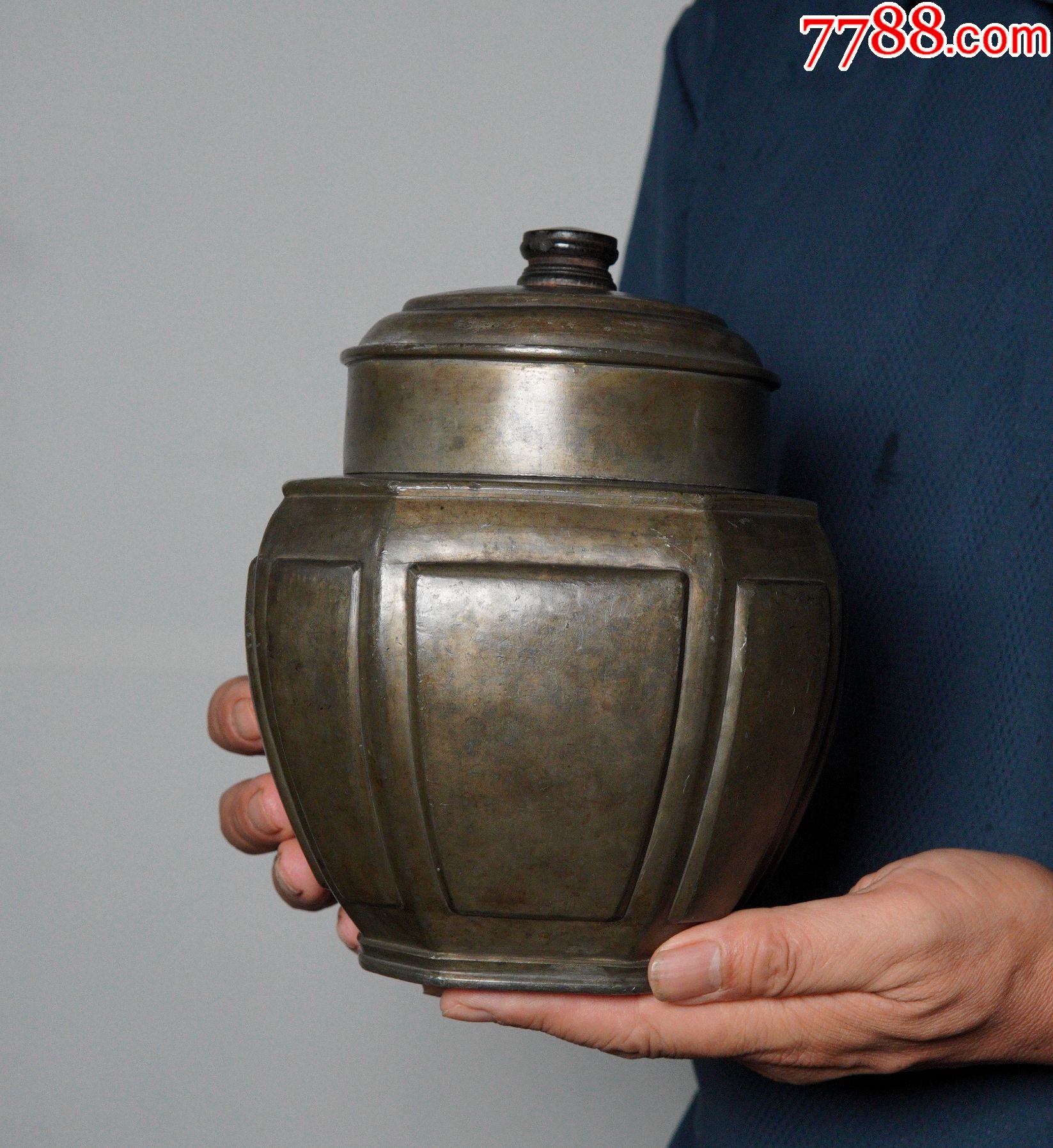 晚清民国小锡罐小茶罐老锡器茶叶罐古美术茶道具茶空间 价格 1080元 se95405165 锡壶 锡器 零售 7788收藏 收藏热线