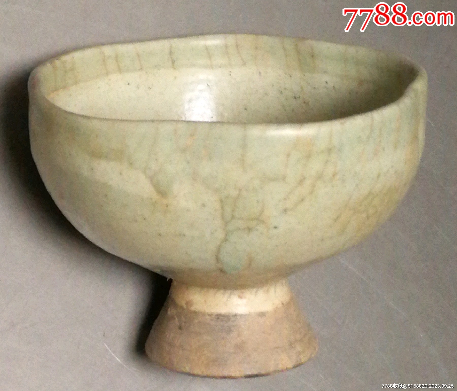 梅花口青白釉高足杯 价格 398元 se96382354 青瓷 秘色瓷 零售 7788收藏 收藏热线