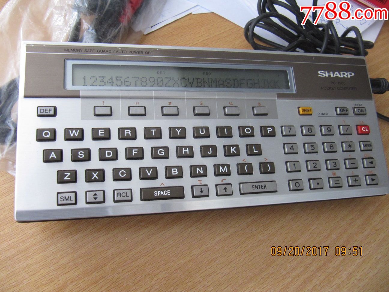 夏普PC-1500第一台笔记本电脑-价格:550.0000元-se54677084-笔记本电脑-零售-7788收藏__收藏热线