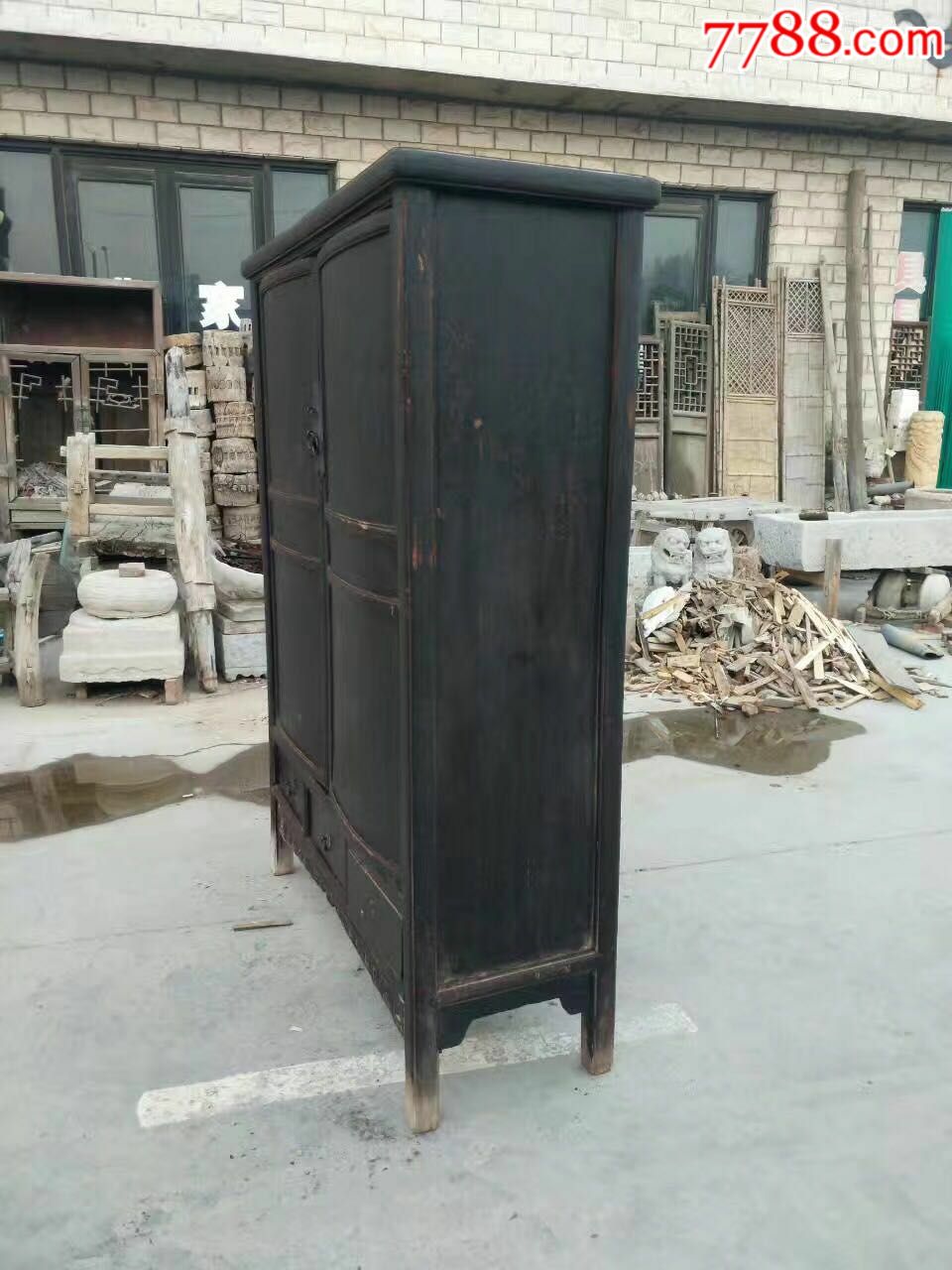 清代榆木橱柜书橱书柜-价格:5300元-se56382574-木柜/木橱-零售-7788收藏__收藏热线