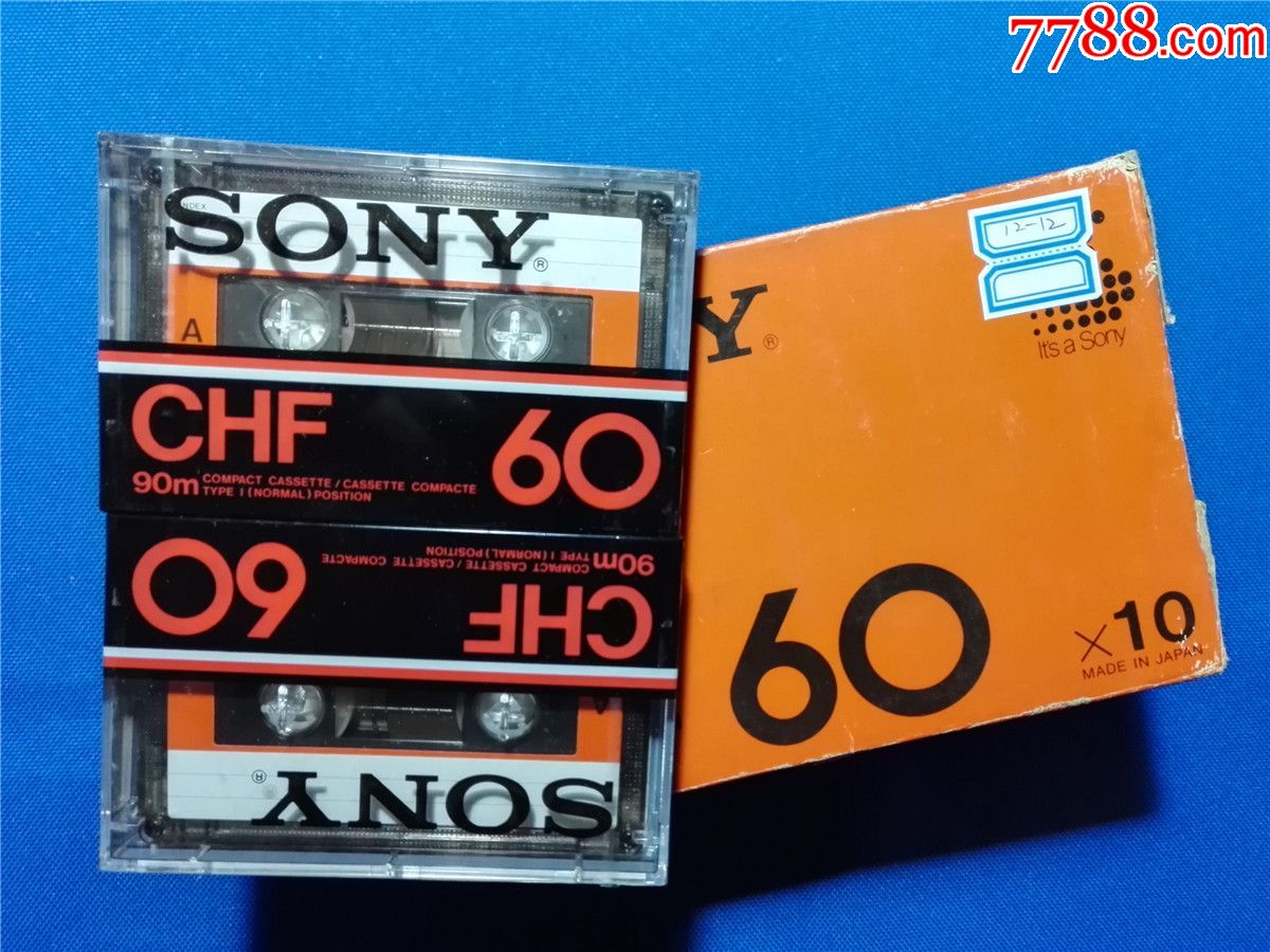 全新空白磁带－SONY_CHF60(10盒合售）（磁带12－）-价格:400元-se63818380-磁带/卡带-零售-7788收藏__收藏热线