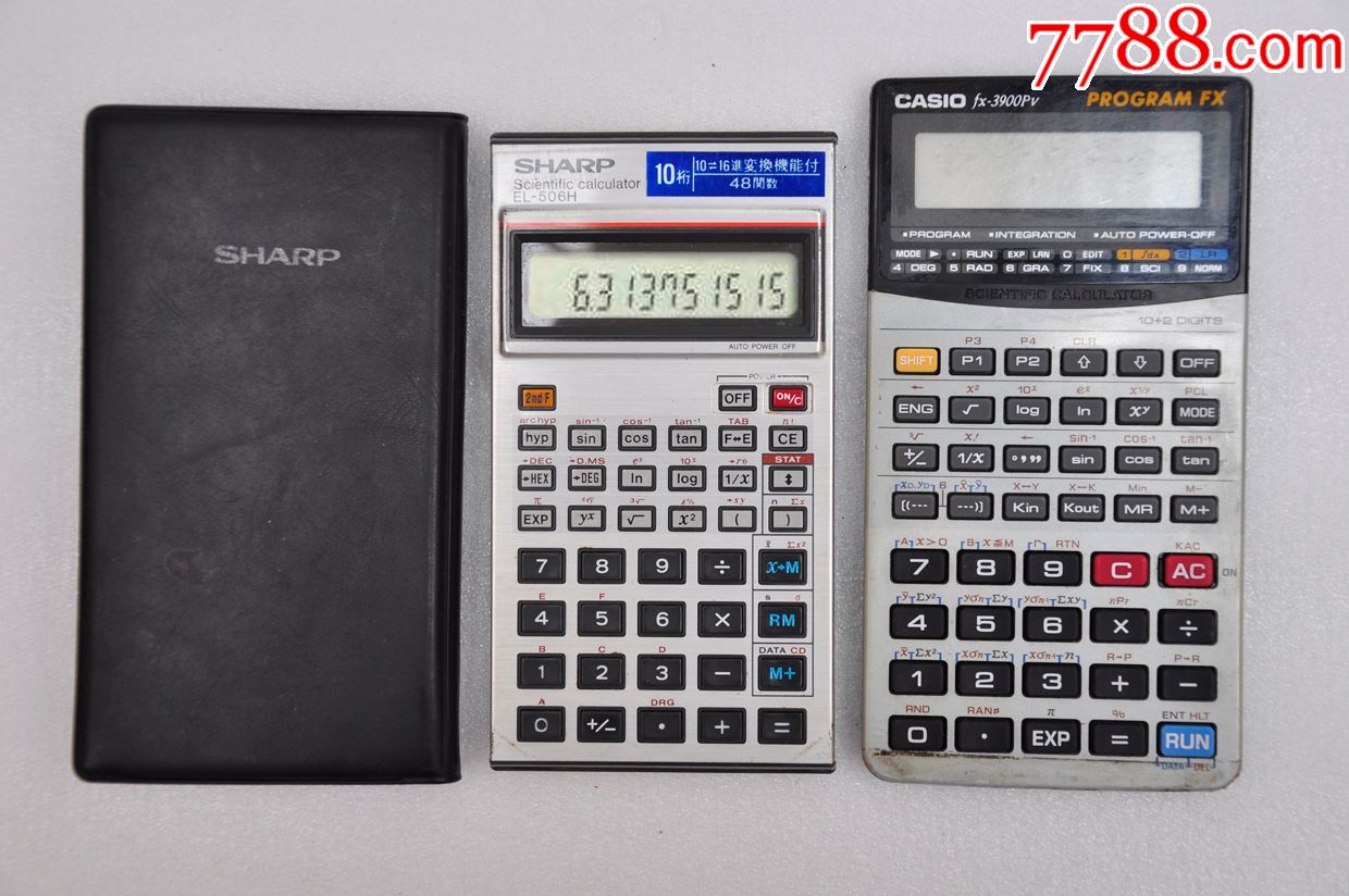 夏普EL-506H型计算器_计算器_作品欣赏_收藏价值_7788书法收藏