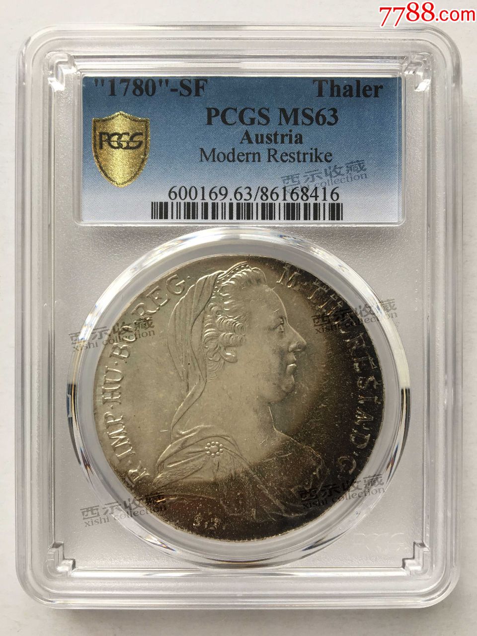 1780年奥地利奥匈大奶妈银币1先令PCGS评级币MS69分-价格:550元-se66690820-外国钱币-零售-7788收藏__收藏热线