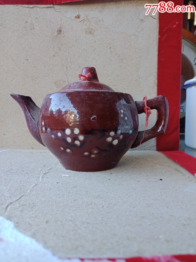 处理，梅花茶壶-价格:88元-se70132234-彩绘瓷/彩瓷-零售-7788收藏__收藏热线