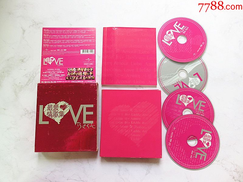 LOVEBEST最爱情歌集2008年环球唱片版3CD+DVD带侧标-价格:95元-se71826671-音乐CD-零售-7788收藏__收藏热线