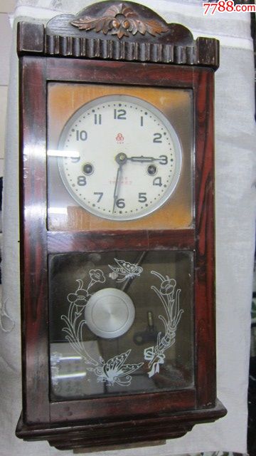 公私合营中国钟表制造555挂钟-价格:360元-se73150609-挂钟-零售-7788收藏__收藏热线