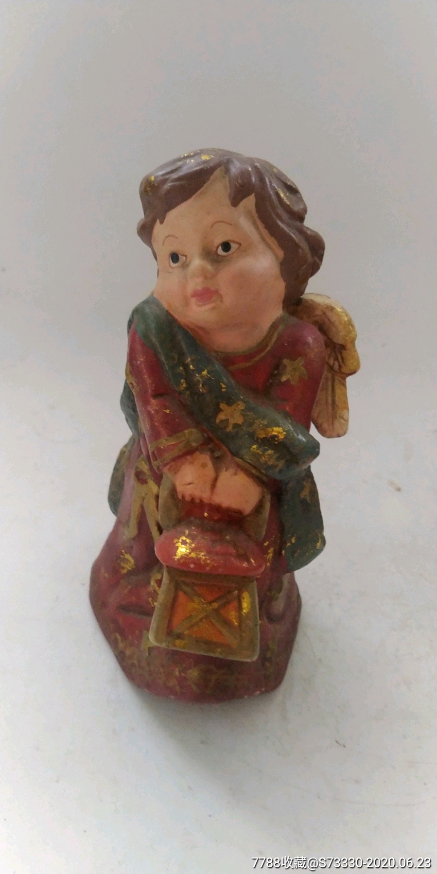 天使娃娃瓷塑一件_雕塑瓷/瓷雕_专注寡妇二十年【7788收藏__收藏热线】
