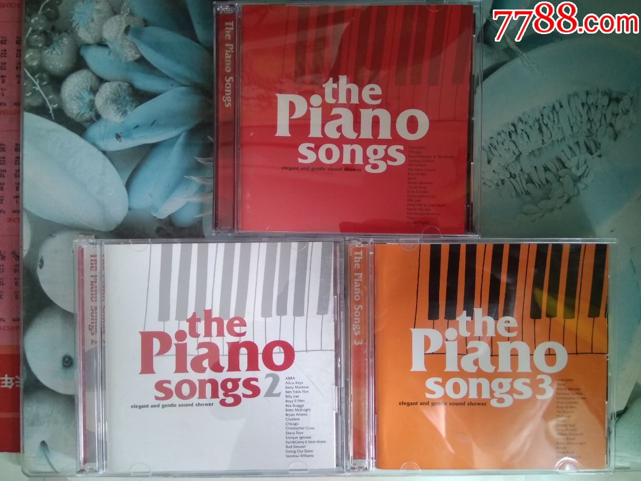 CD钢琴名歌金曲ThePianoSongs1、2、3（3盒6CD）-价格:118元-se74208998-音乐CD-零售-7788收藏__收藏热线