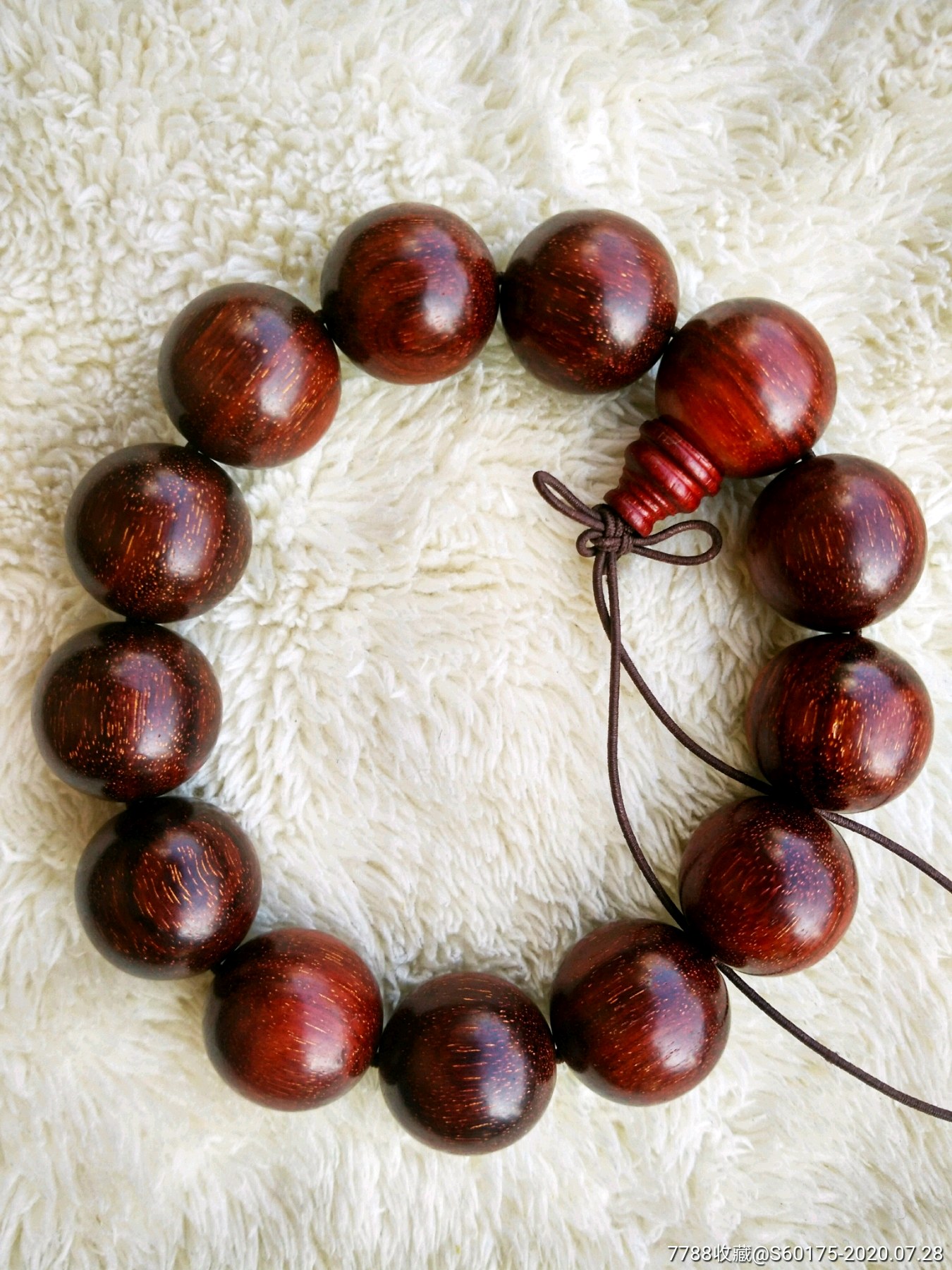 血檀18MM金星佛珠木手串_其他木手串/佛珠_我爱我藏【7788收藏__收藏热线】