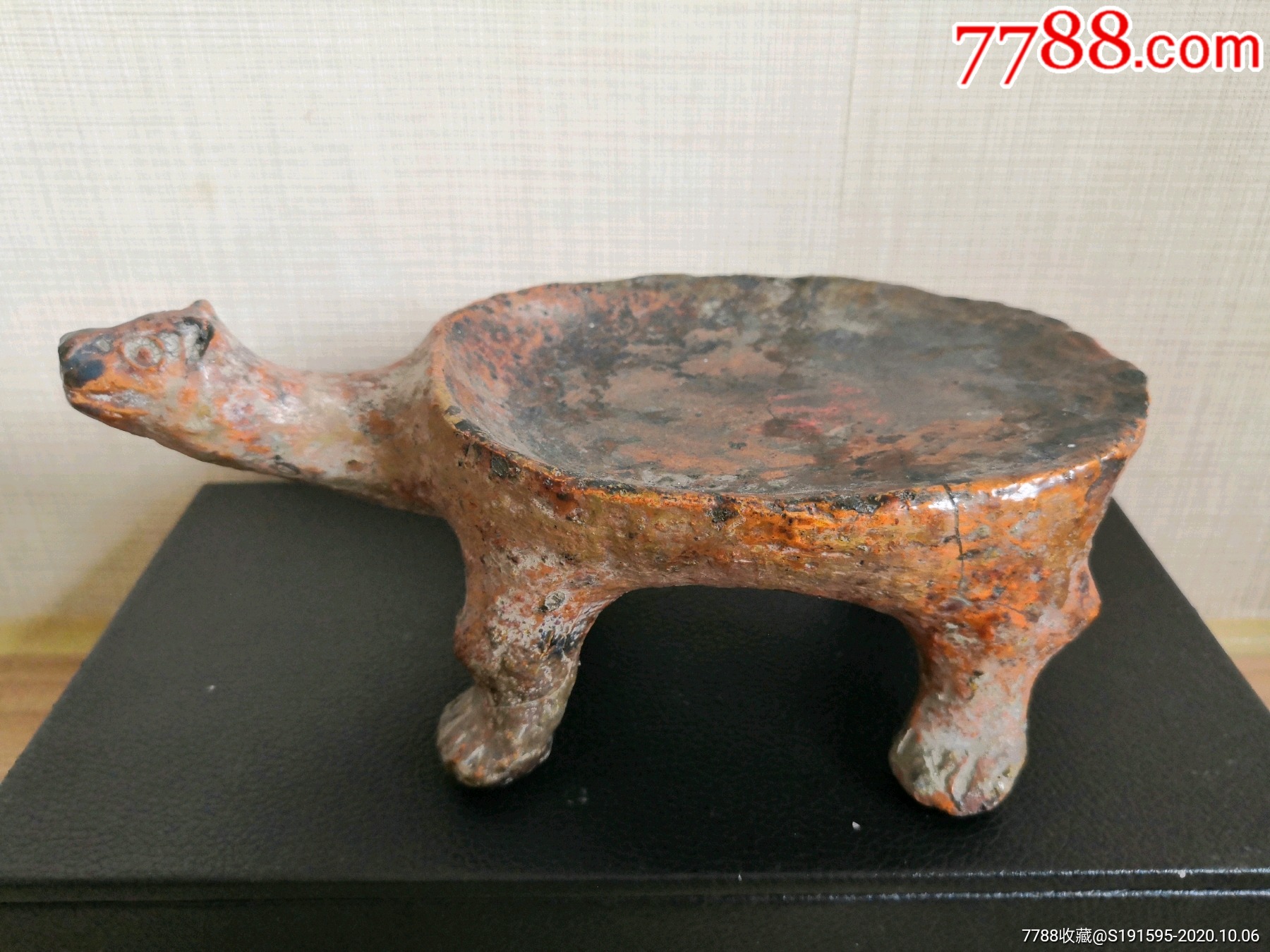彩陶瓷龟砚台-价格:16888元-se75850269-彩陶-零售-7788收藏__收藏热线