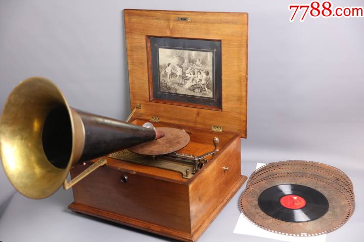 上世纪德国Polyphon古董机械八音盒留声机一体机_八音盒/音乐盒_洞天清录文化传媒【7788收藏__收藏热线】