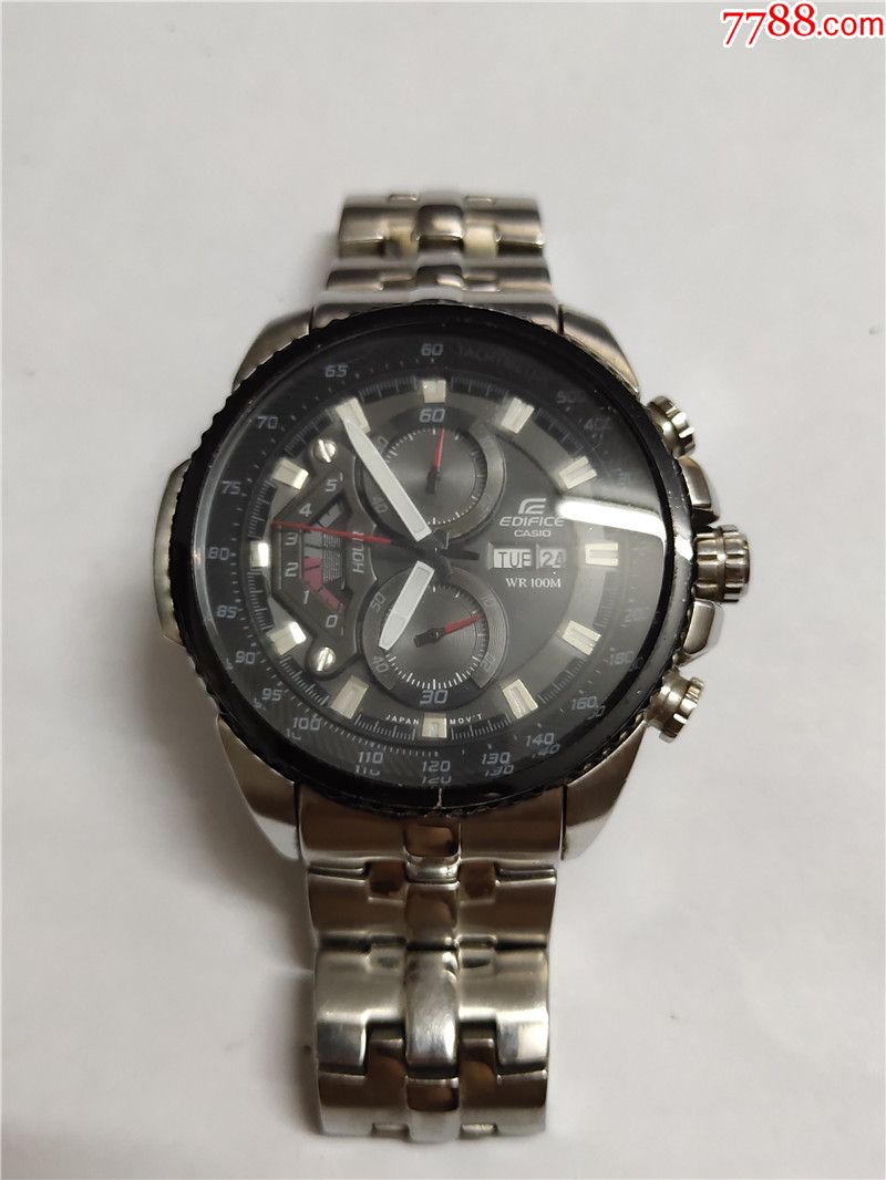 Casio卡西欧EF-558三眼計時男士电子石英表_手表/腕表_东收西藏阁【7788收藏__收藏热线】