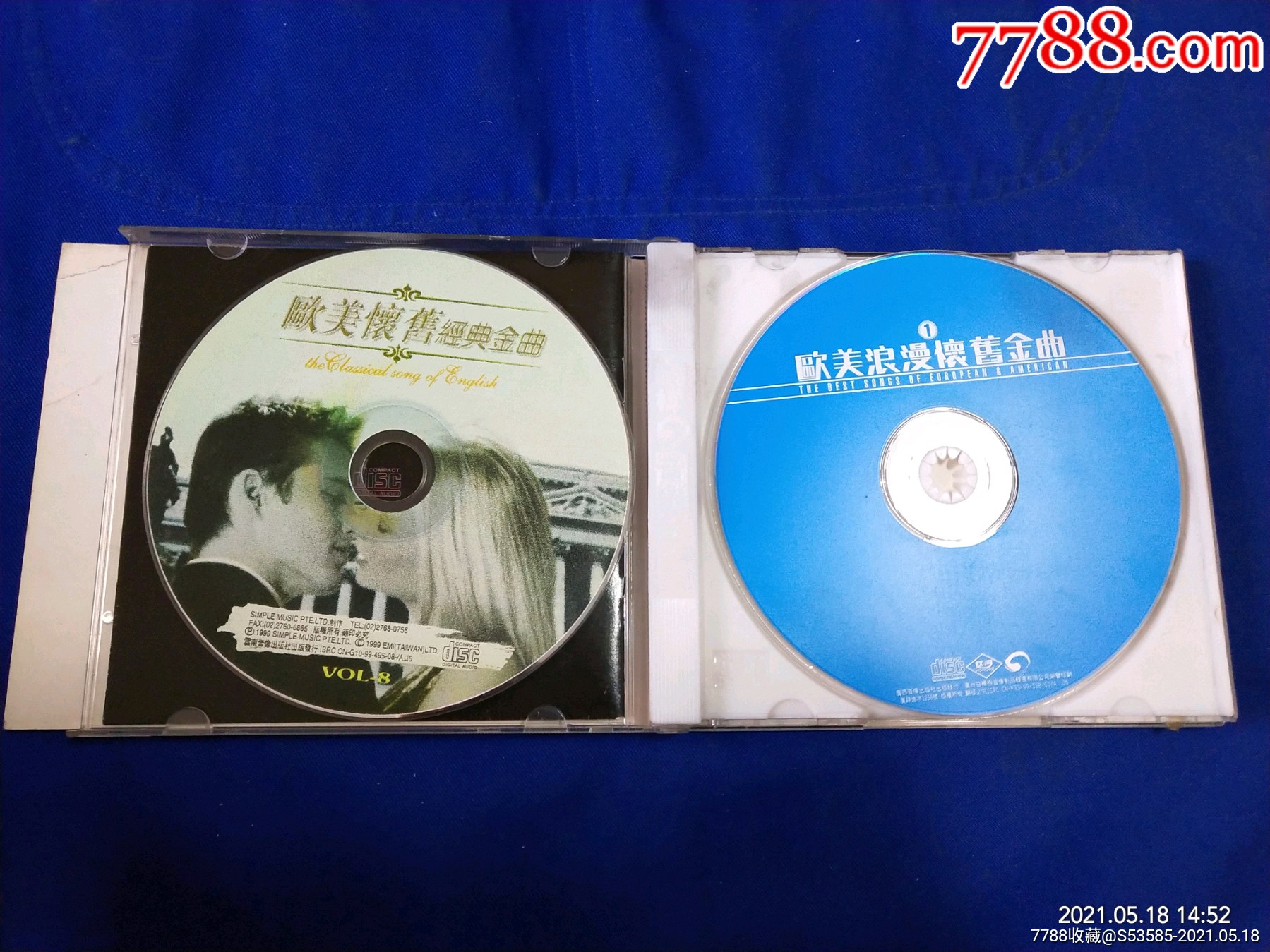 Cd欧美浪漫怀旧金曲1欧美怀旧经典金曲共2碟（昨日重现、此情可待、因 价格20元 Se80274037 音乐cd 零售 7788收藏收藏热线 