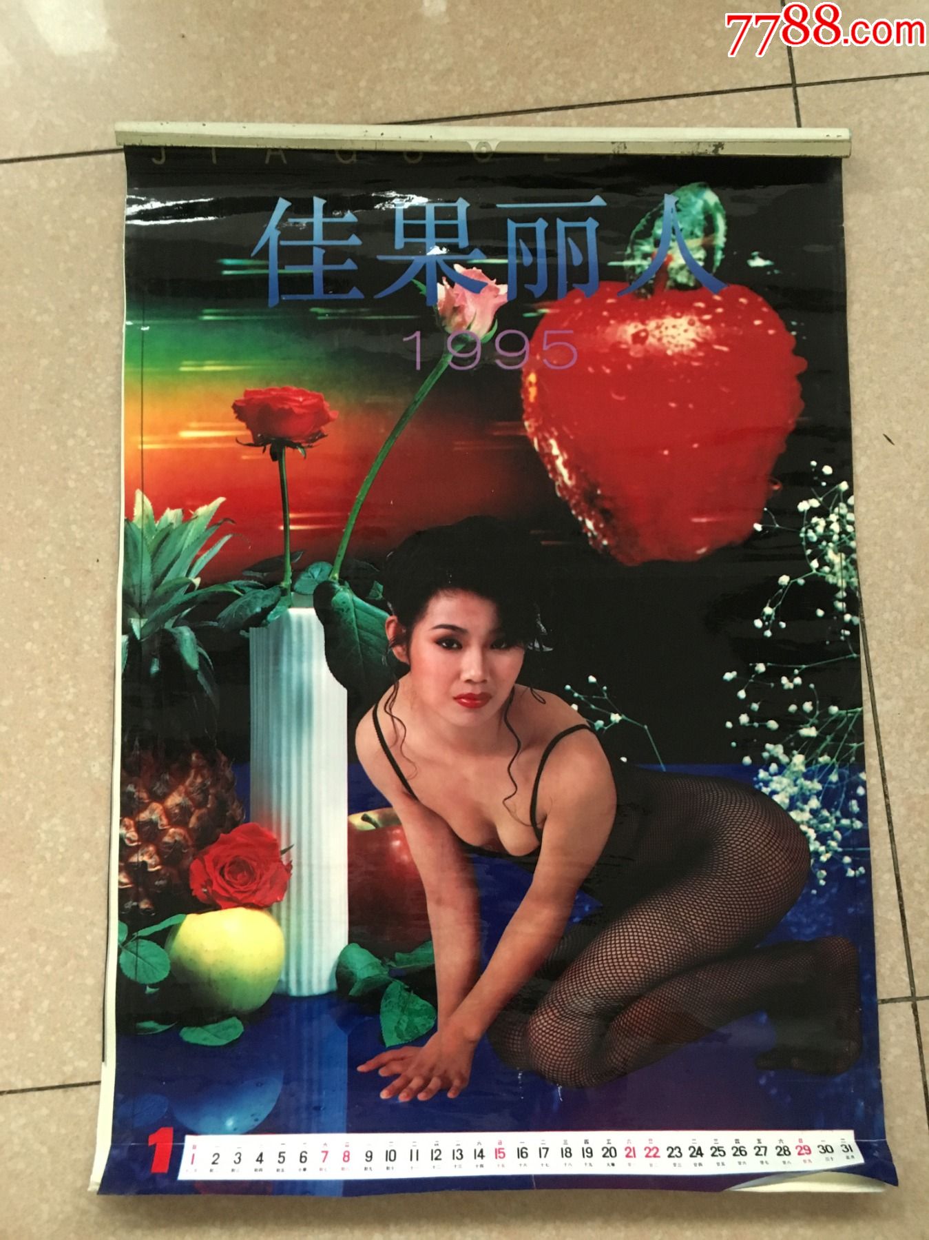 1995年历（佳果丽人_挂历/台历_爱连书苑【7788收藏__收藏热线】