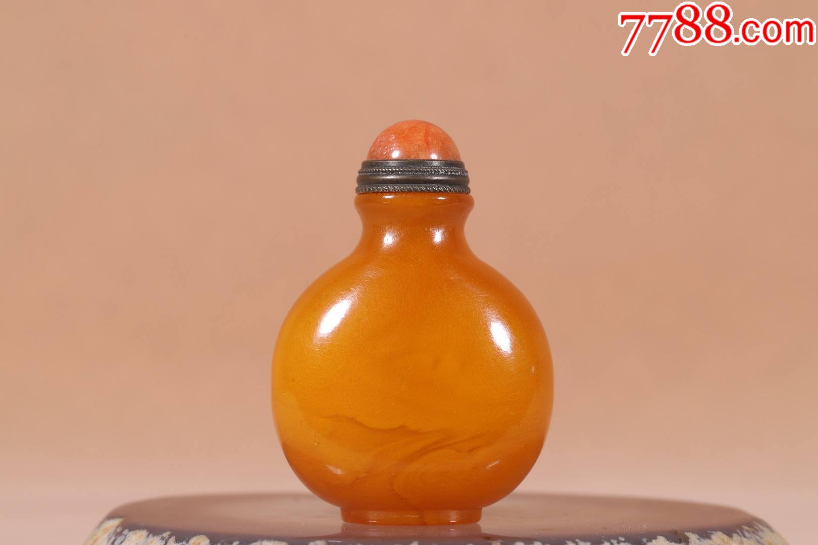 琥珀素面鼻烟壶_其他琥珀_世嘉收藏【7788收藏__收藏热线】