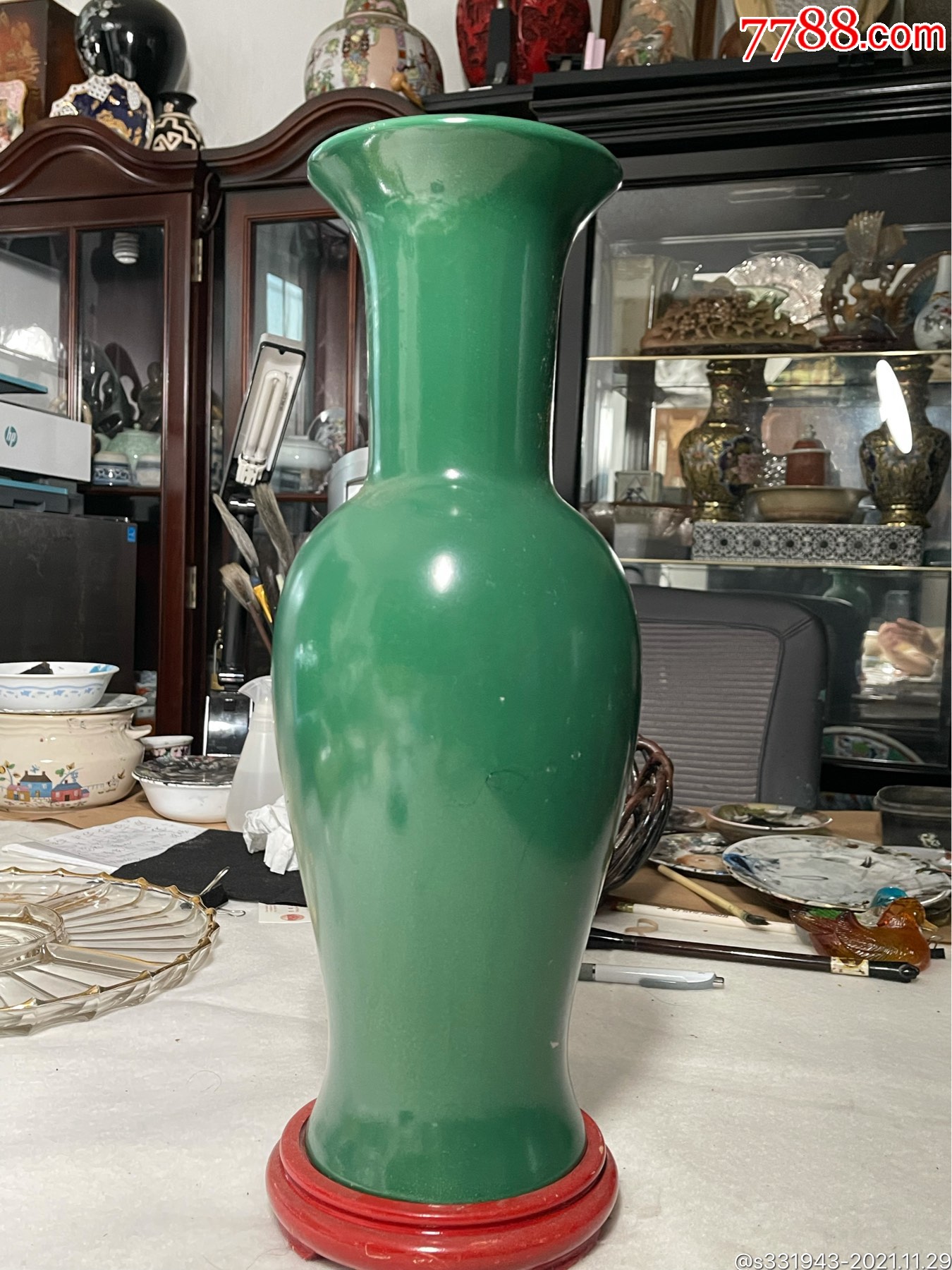 绿釉瓶-价格:6000元-se84049698-绿釉瓷-零售-7788收藏__收藏热线