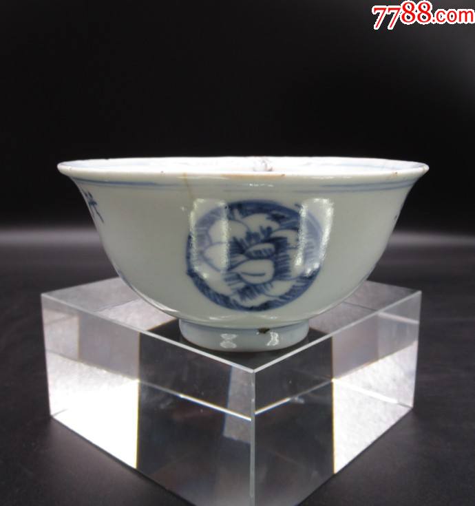 清三代康熙青花压手杯明清景德镇瓷器收藏真品开门老货陈设摆件-价格:500元-se84062733-青花瓷-零售-7788收藏__收藏热线