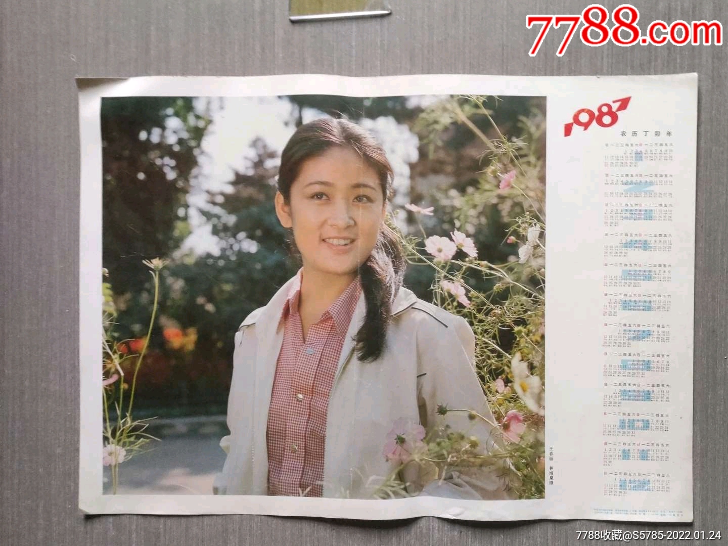 王春丽--林博泉摄（1987年年历画）-价格:15元-se85081446-年画/宣传画-零售-7788收藏__收藏热线