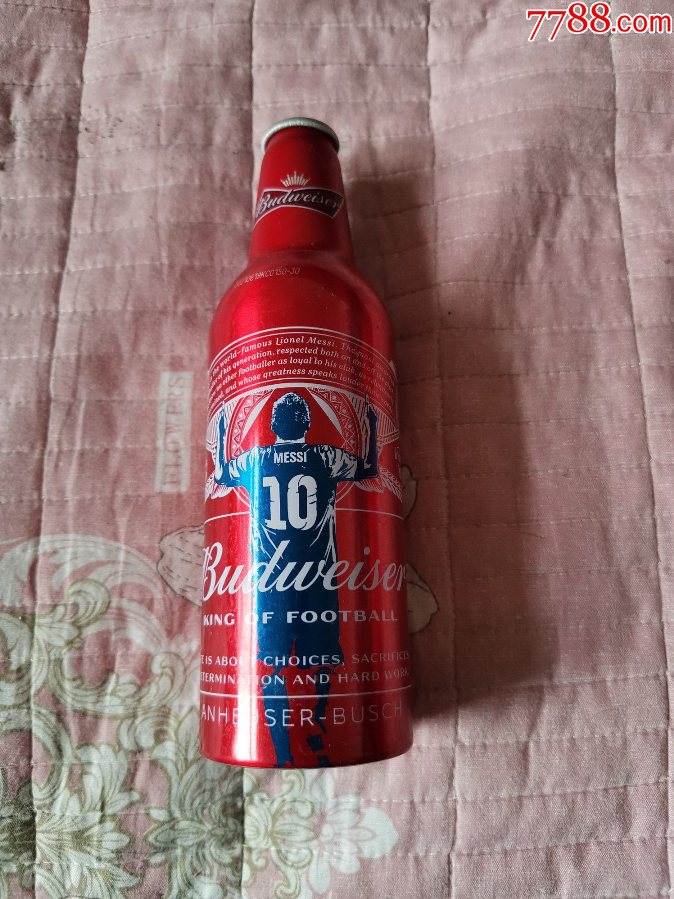 百威铝瓶----足球王者----里奥.梅西限量版----9.7度---330ML-酒标-7788商城__七七八八商品交易平台(7788.com)