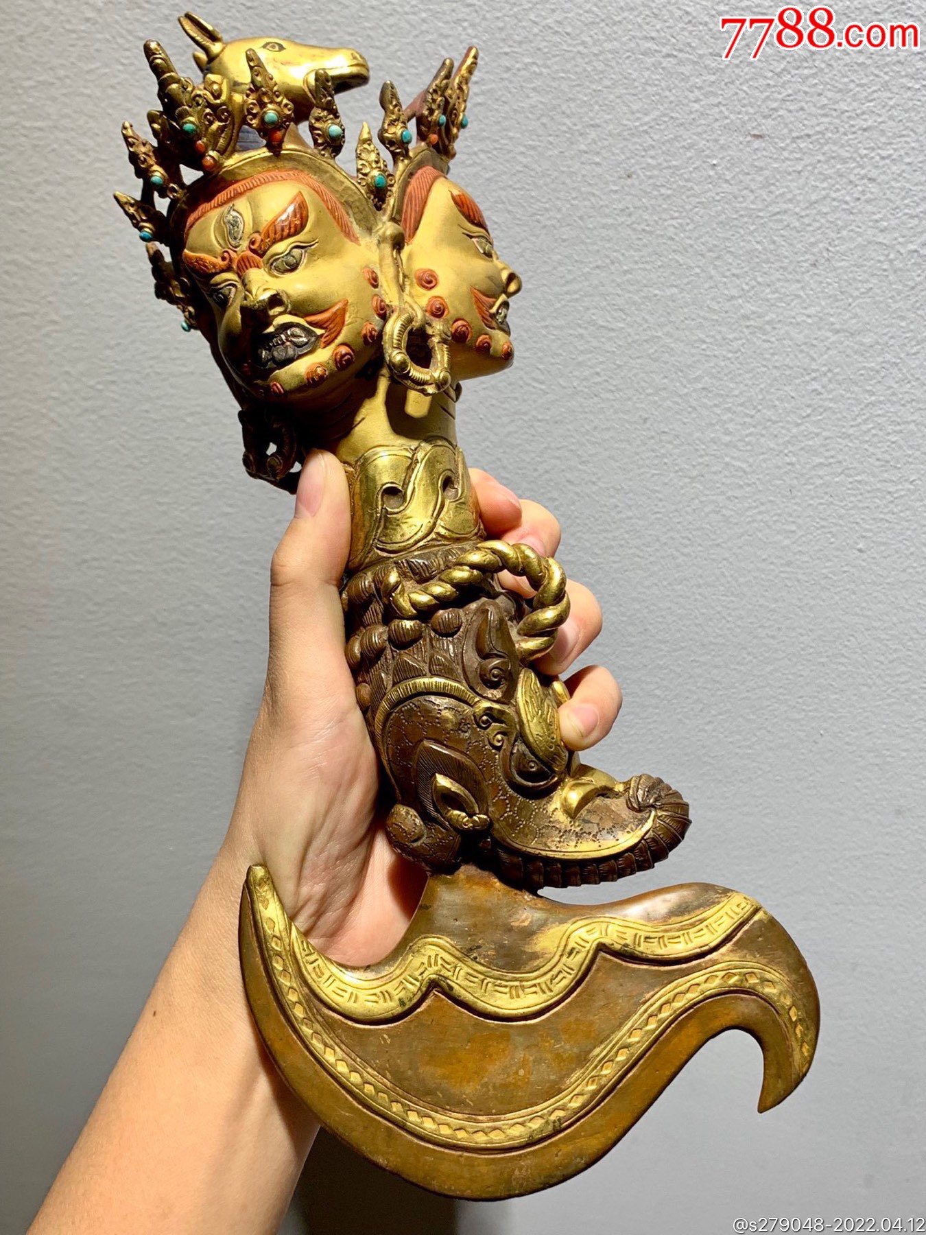 藏传佛教马头金刚法器_铜像/铜佛像_玉雯杂货铺【7788收藏__收藏热线】
