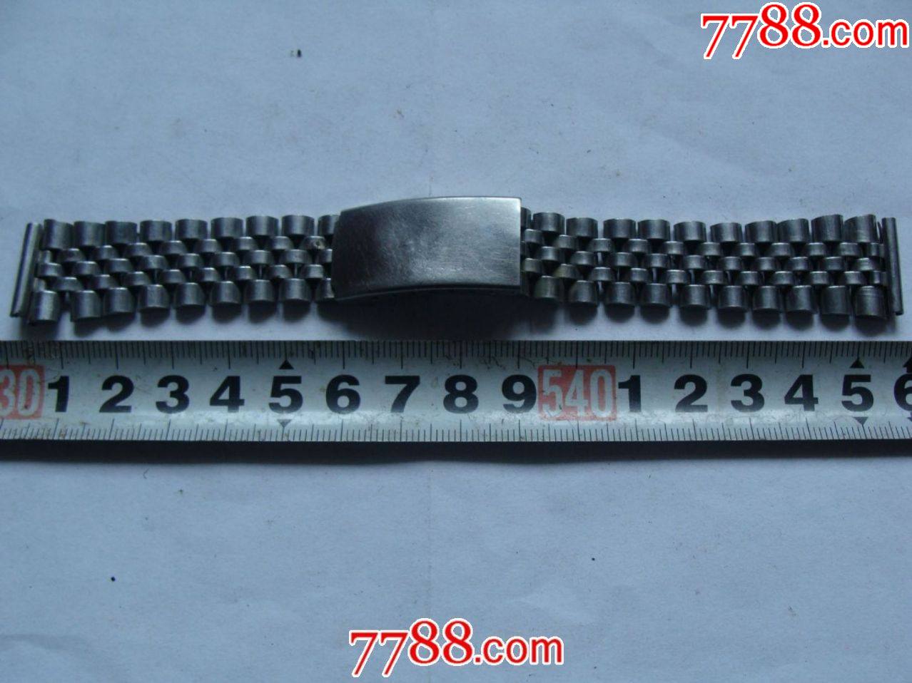 不锈钢折叠实芯\五铢带花\【18MM】男士折叠古董老表带一条！-价格:15元-se87582478-表带/表链-零售-7788收藏__收藏热线