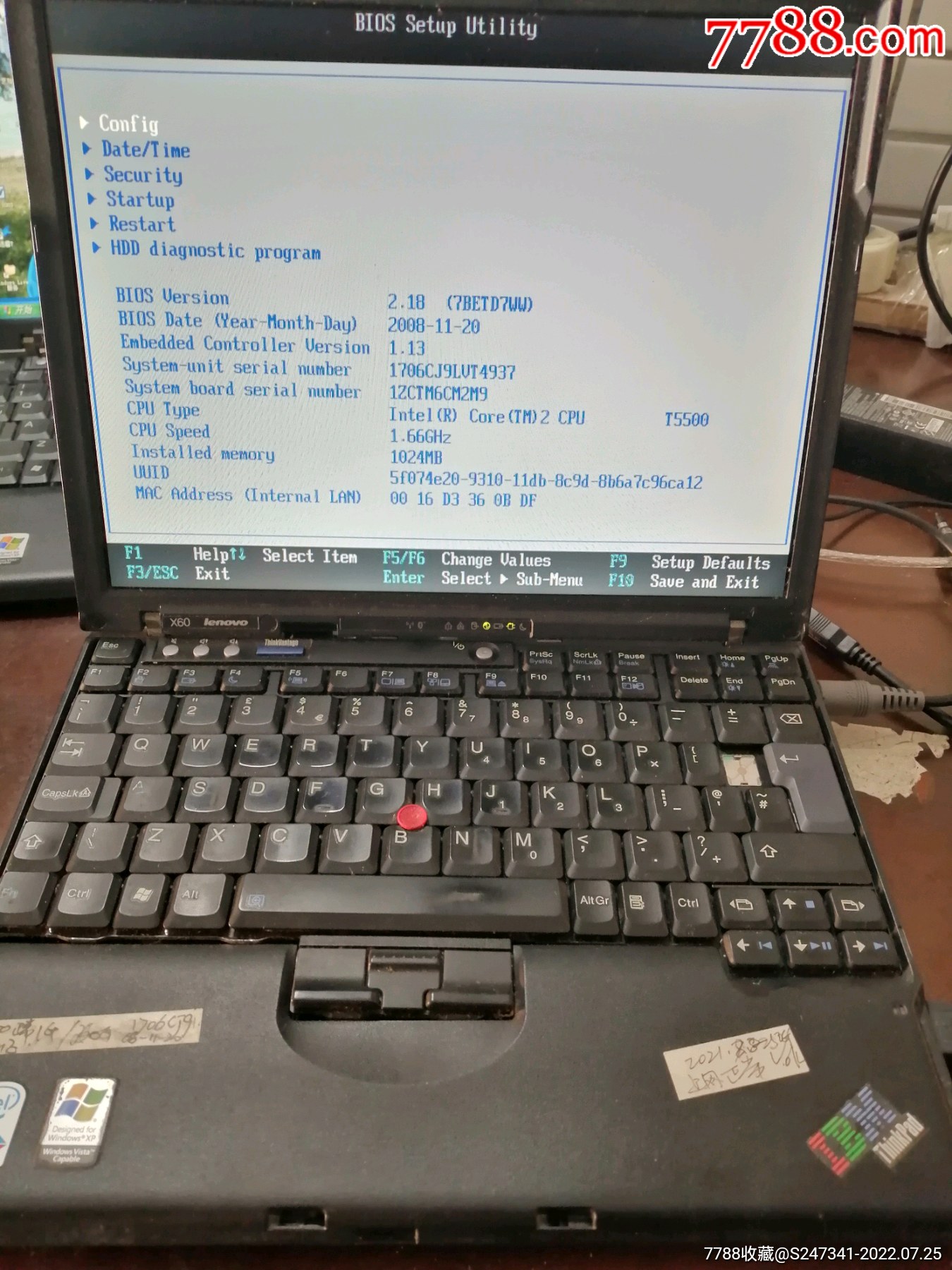IBM／Thinkpad／X60笔记本电脑-价格:188元-se88459483-笔记本电脑-零售-7788收藏__收藏热线