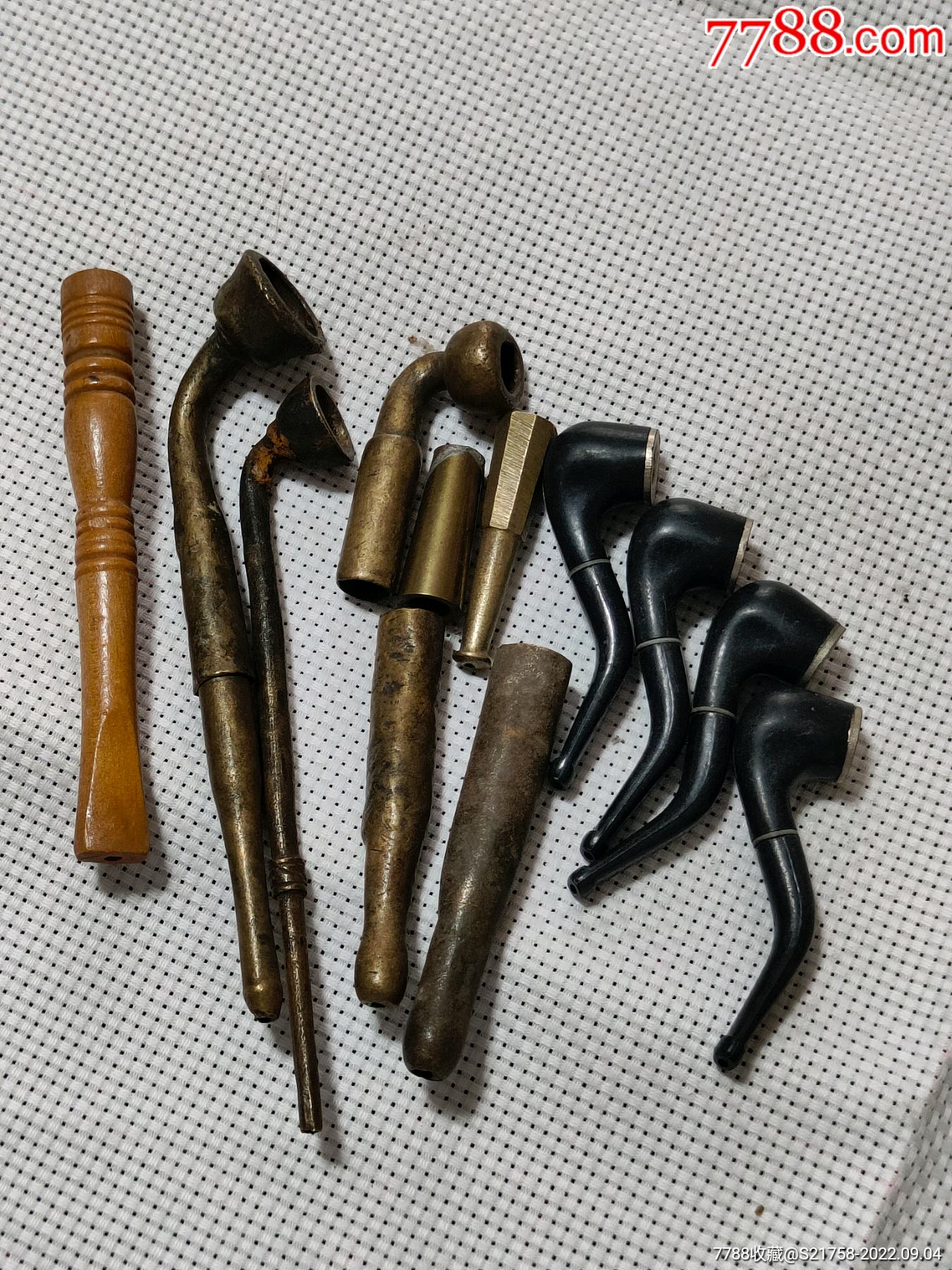 老铜烟锅子12个一起-价格:148元-se89234615-烟杆/烟枪/烟锅-零售-7788收藏__收藏热线
