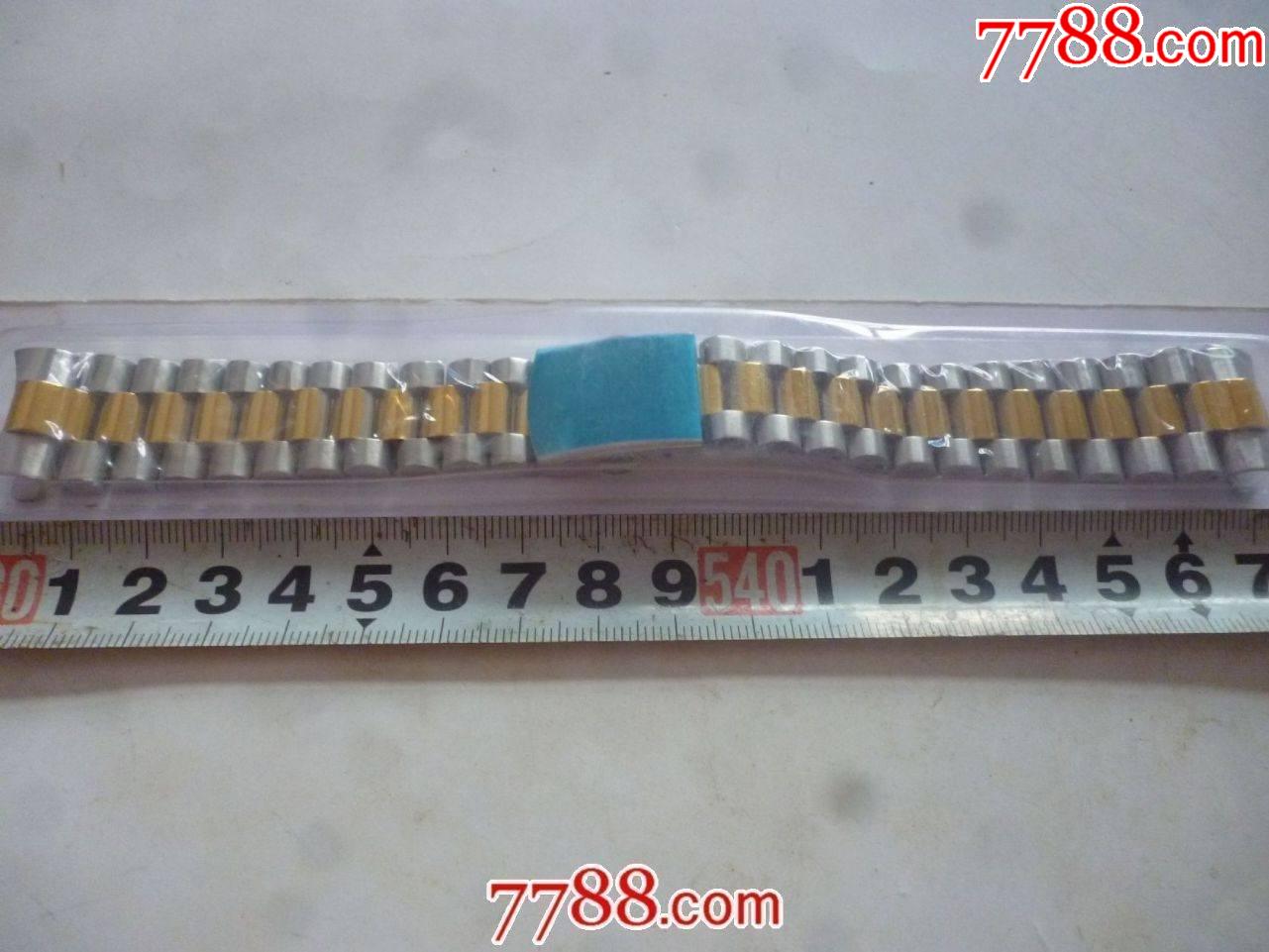 高级不锈钢实芯系列\间金【梅花】-【20MM\弯接头】精美甲级男士古董老表带！-价格:98元-se89243062-表带/表链-零售-7788收藏__收藏热线