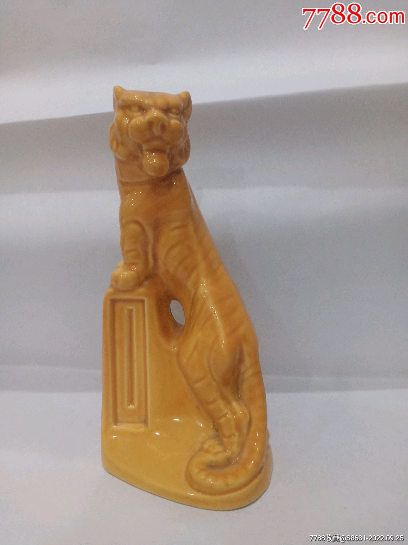 淄博美陶上山虎摆件-价格:88元-se89609224-黄釉瓷-零售-7788收藏__收藏热线