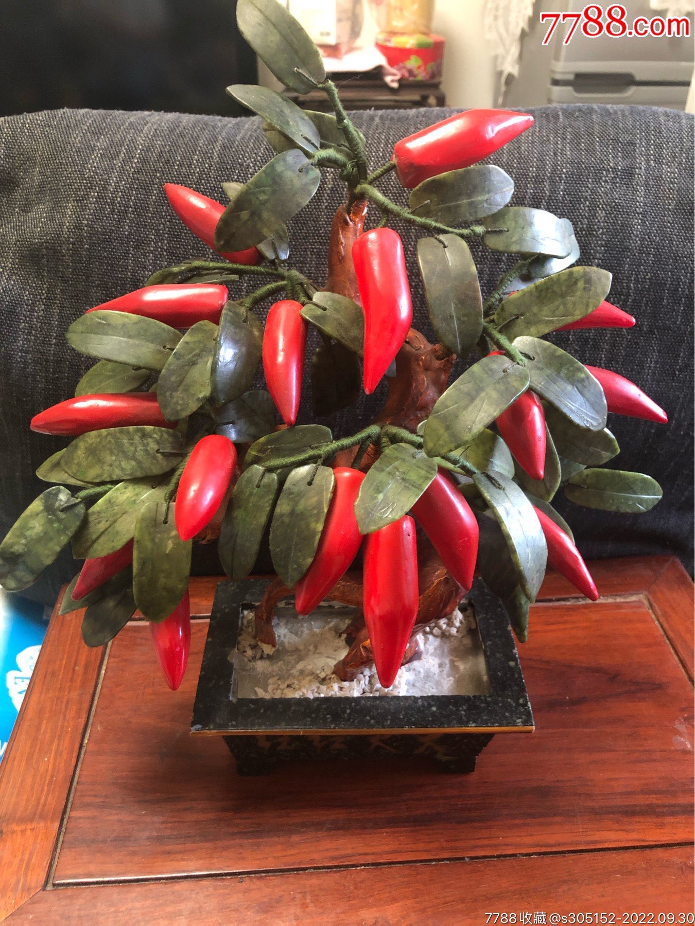 老岫玉摆件，红红火火_岫岩玉_毛毛家的店铺【7788收藏】