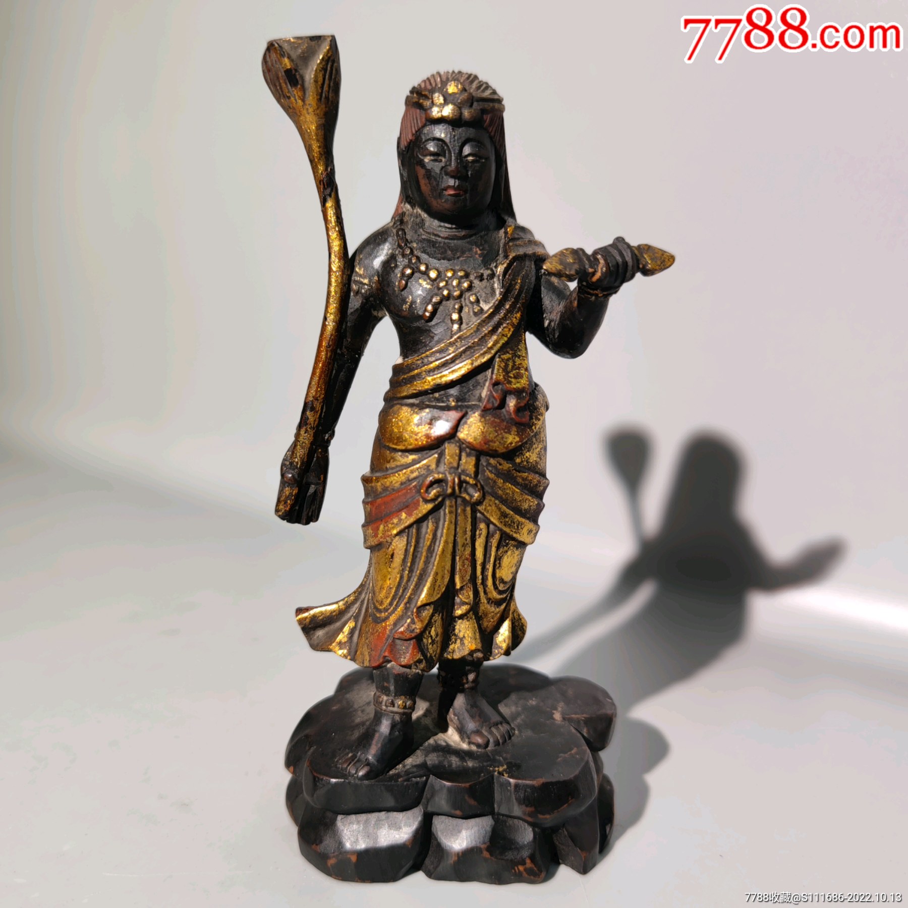 漆金木雕人物造像-价格:888元-se89948975-木佛像/人像-零售-7788收藏__收藏热线