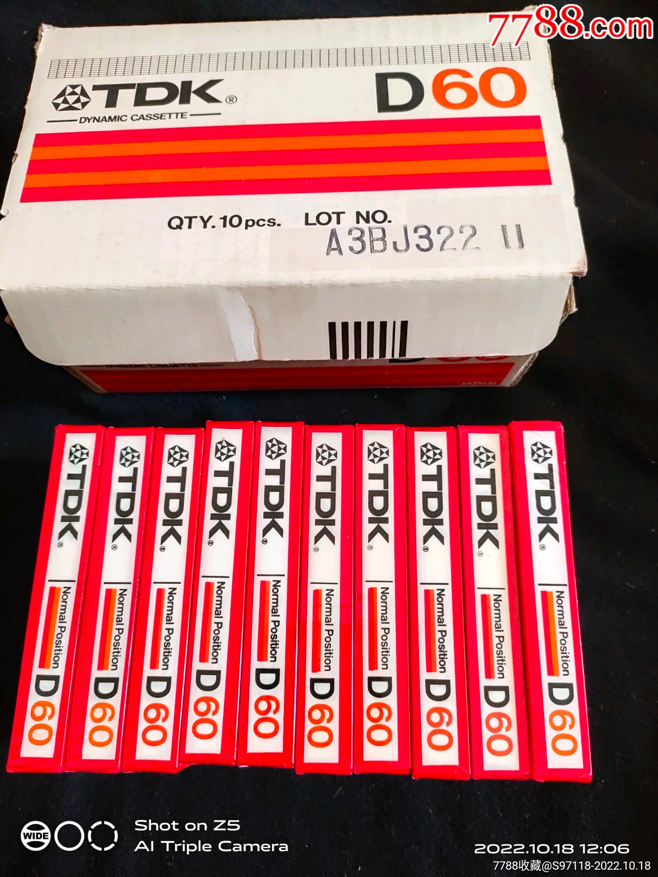 TDK磁带10个_磁带/卡带_图片收藏_回收价格_7788老酒收藏