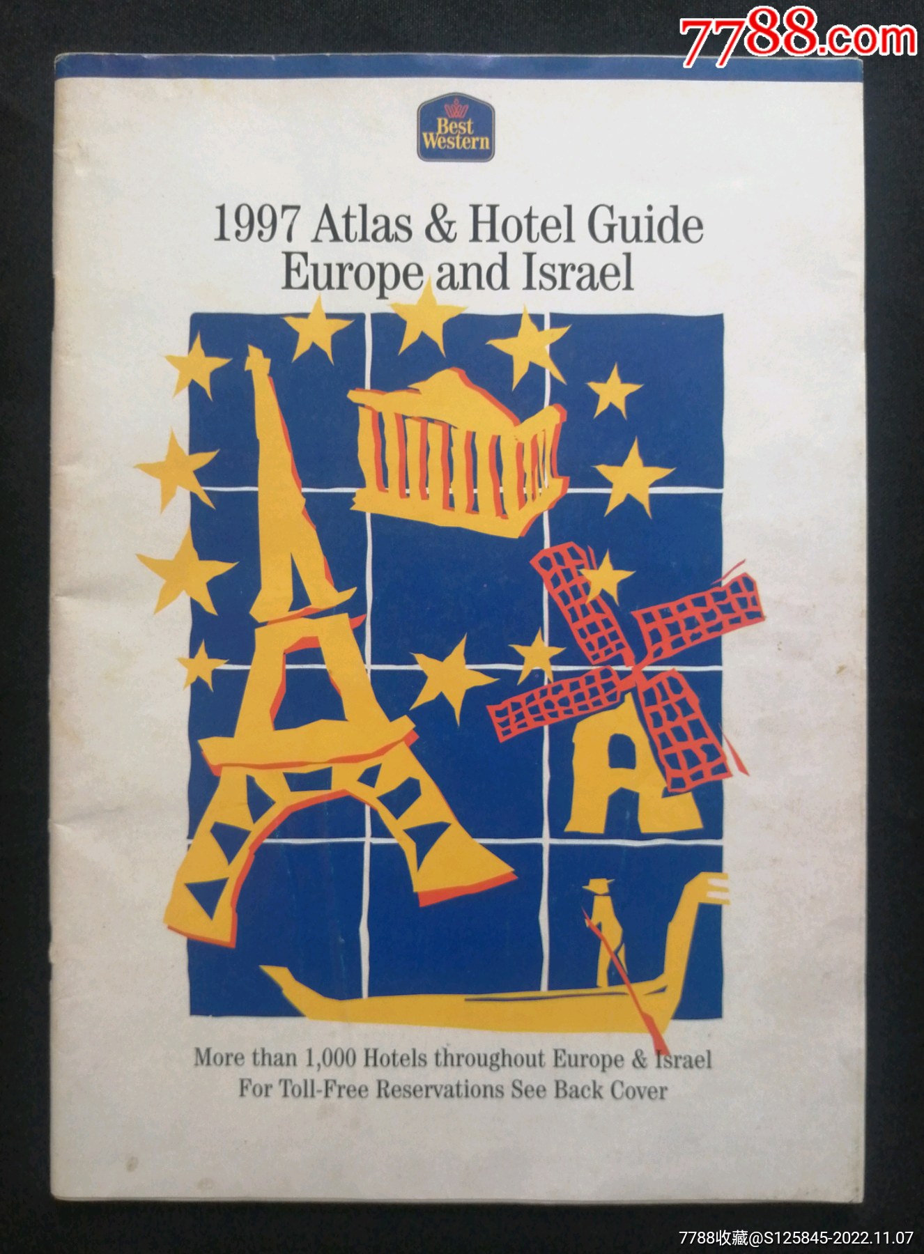 1997年欧洲和以色列酒店指南地图册，8开本。-价格:280元-se90421560-手册/工具书-零售-7788收藏__收藏热线