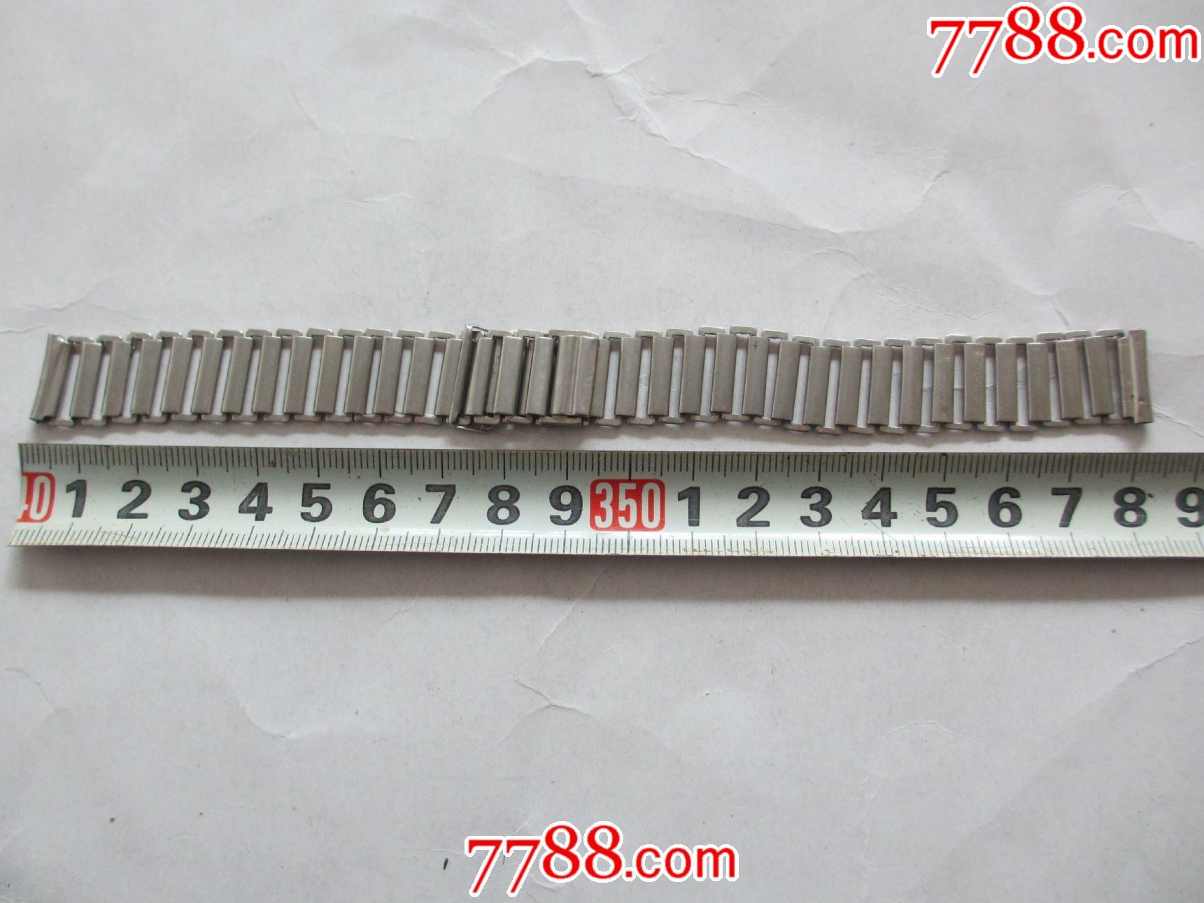 还很新！【梯形钢表带】【16MM】古董老表带！【可自由调节长短】【12】-价格:48元-se90478519-表带/表链-零售-7788收藏__收藏热线