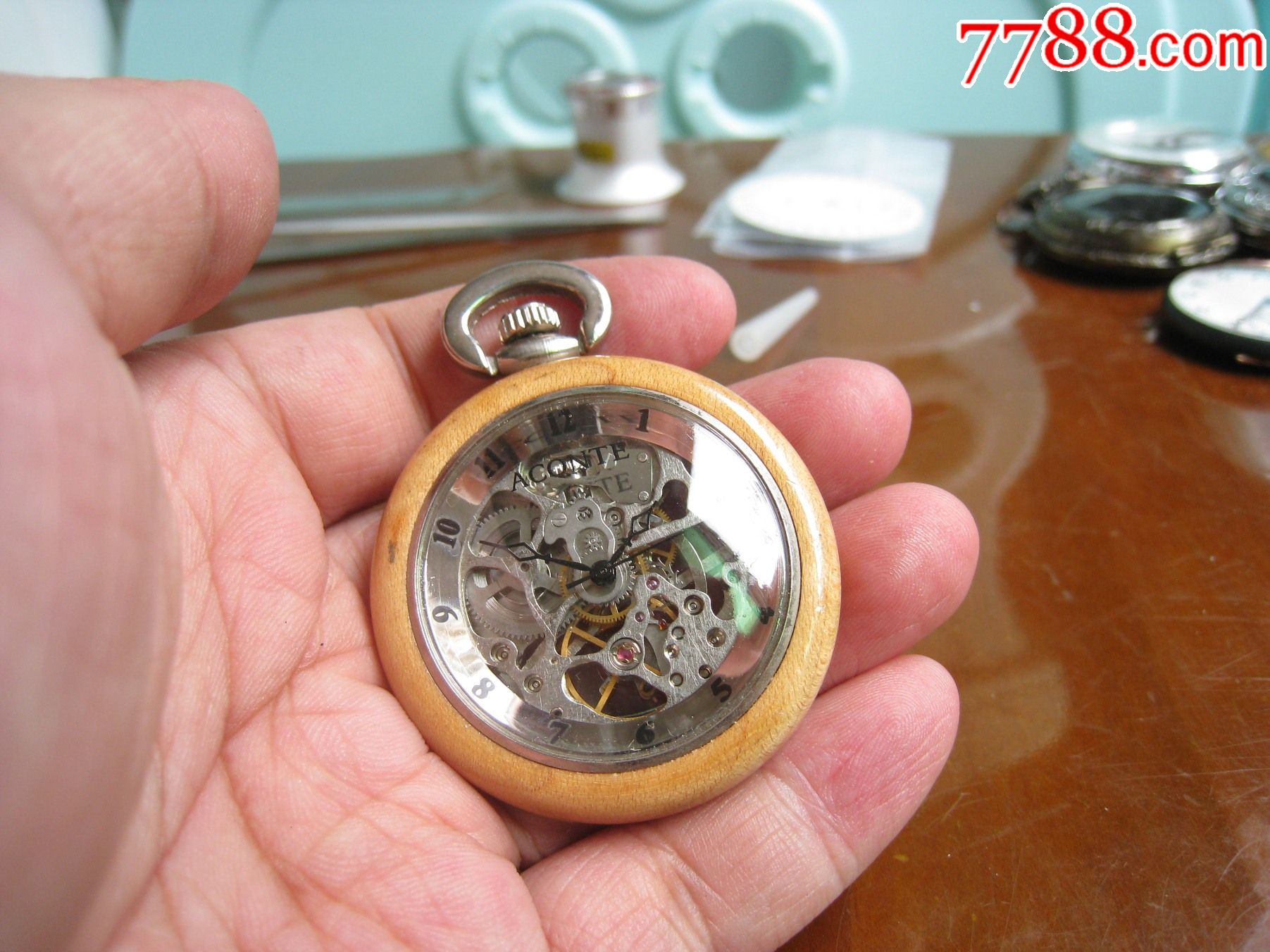 ACONTE镂空怀表【故障】-价格:35元-au32161509-怀表/挂表 -加价-7788收藏__收藏热线