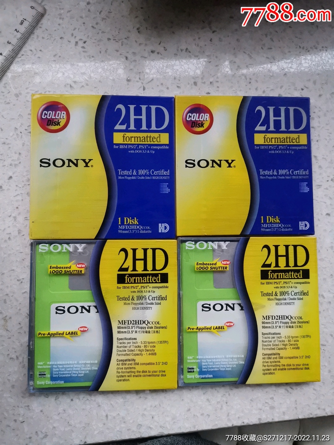 原装正版SONY（3.5英寸）软磁盘1.44M索尼磁盘通用MG2HD电脑A盘-价格:26元-se90713108-移动存储-零售-7788收藏__收藏热线