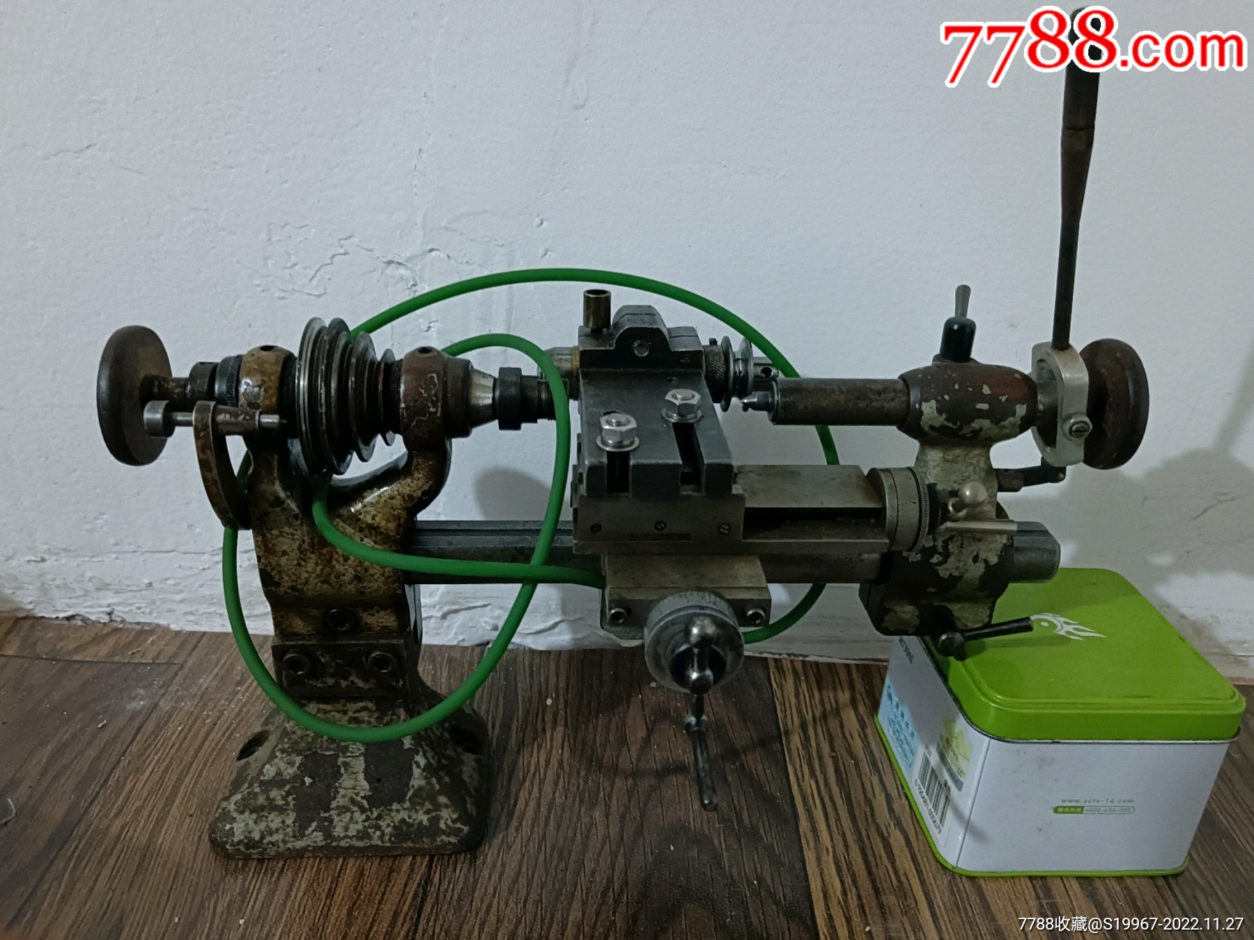 老钟表车床小摆车带磨头微型小车床_修表工具_楚风斋【7788收藏__收藏热线】