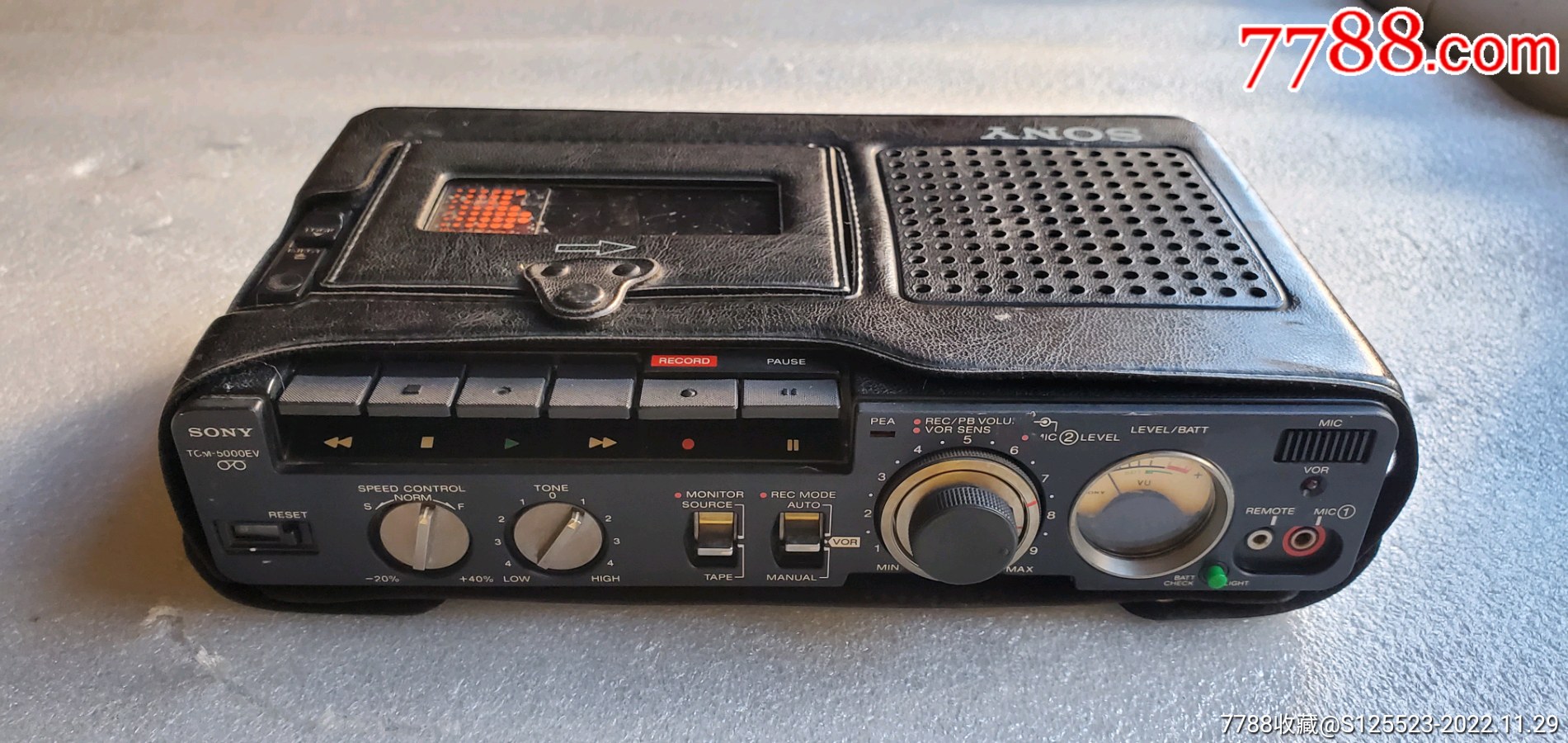 SONY-TCM-5000EV高档专业磁带背包式采访机_收音机_奇异电器【7788收藏__收藏热线】