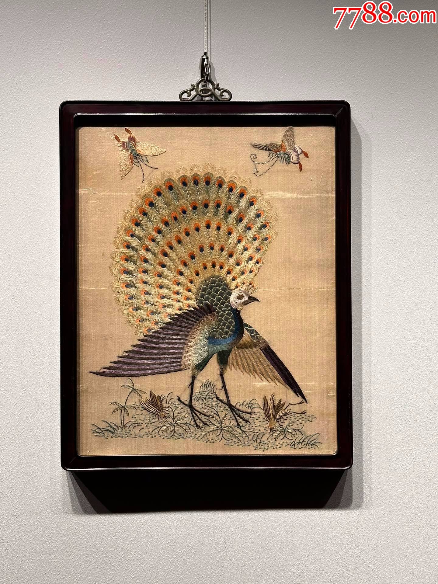 晚清民国.粤绣《屏开富贵》-粤绣画/潮绣画-7788商城__七七八八商品交易平台(7788.com)