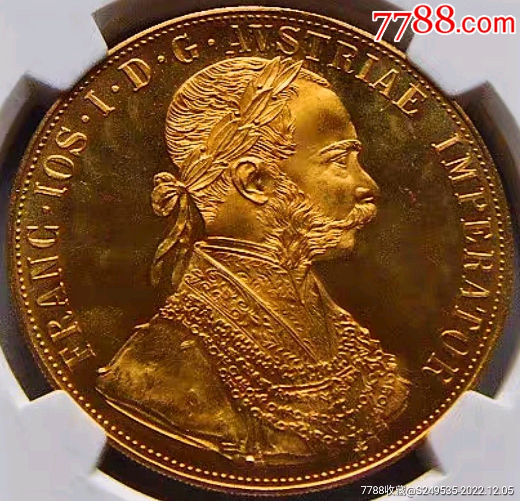 少见原光美品1915年奥地利弗朗茨4杜卡特金币NGC评级MS65收藏_货币外国币_乐拍小店【7788收藏__收藏热线】