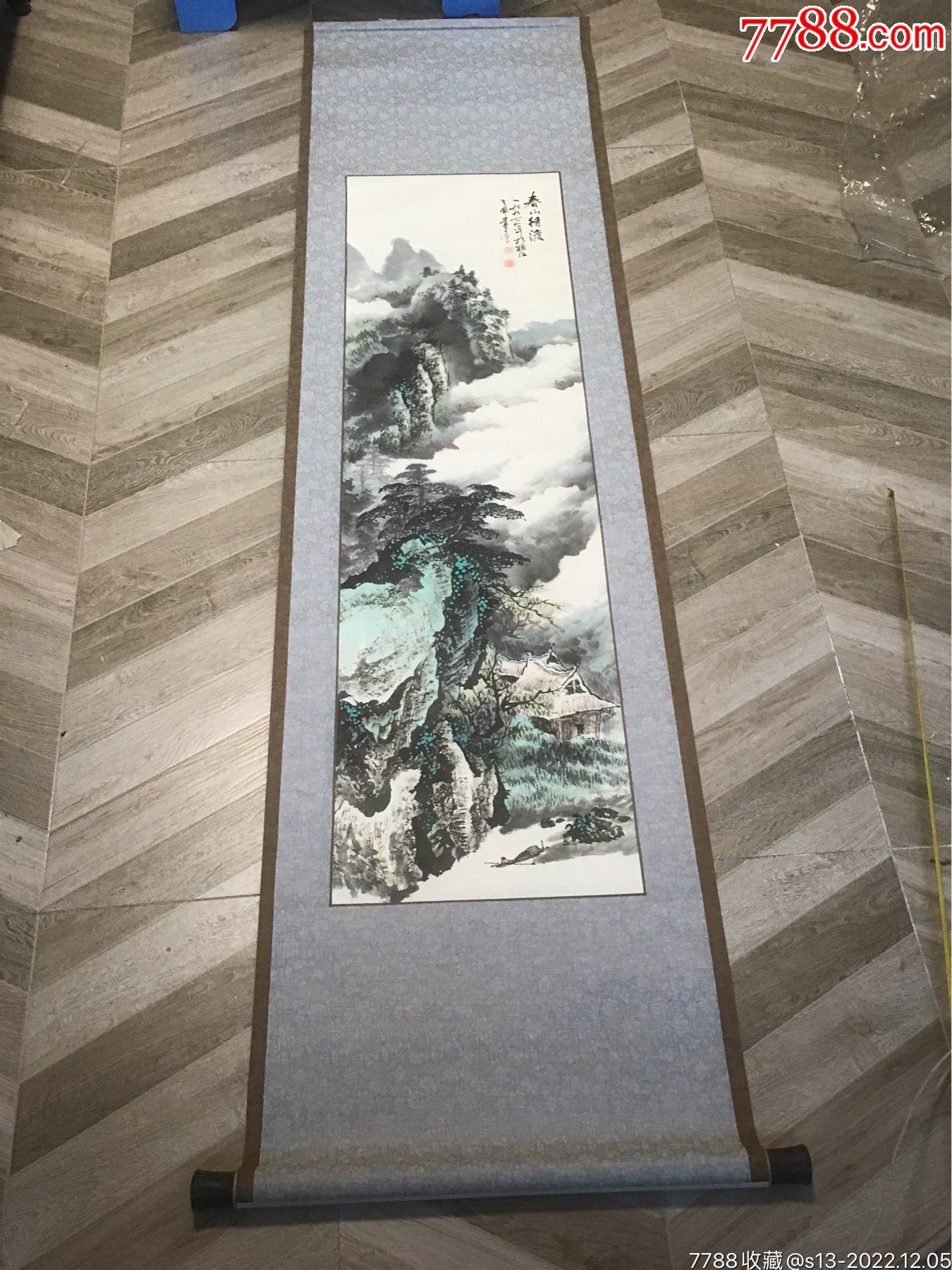 李常道（山水）春山待渡（四川著名画家-价格:400元-se90934281-山水国画原作-零售-7788收藏__收藏热线