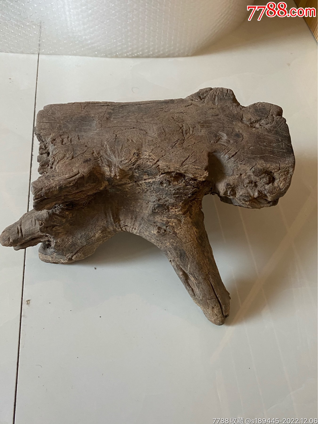 老木墩板凳、手头重、槐木、品相如图保真保老不议价_木椅/凳_古玩老民俗物件【7788收藏__收藏热线】