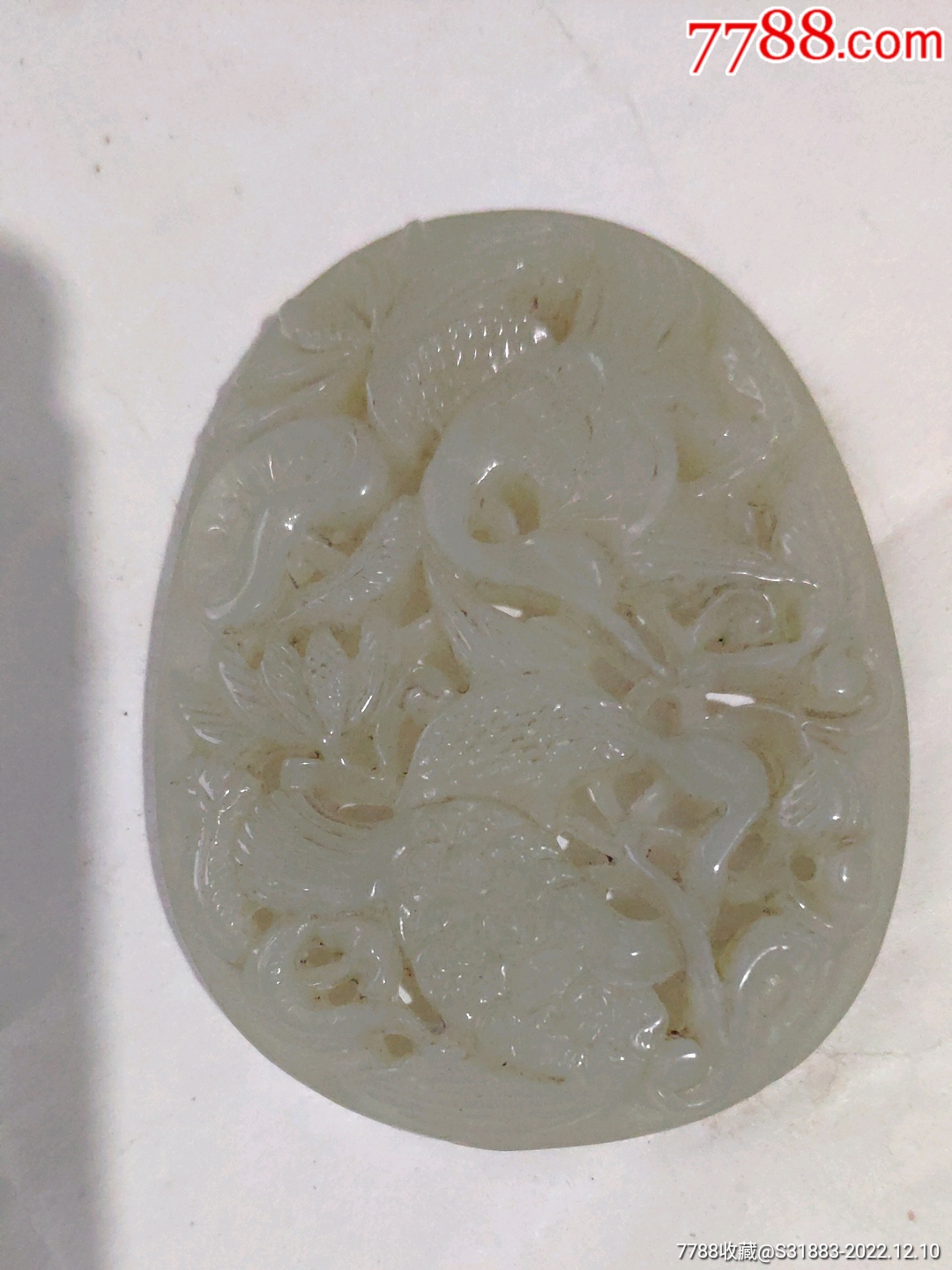 明代精雕鸳鸯荷花玉佩-价格:288888元-se91009213-和田玉-零售-7788收藏__收藏热线