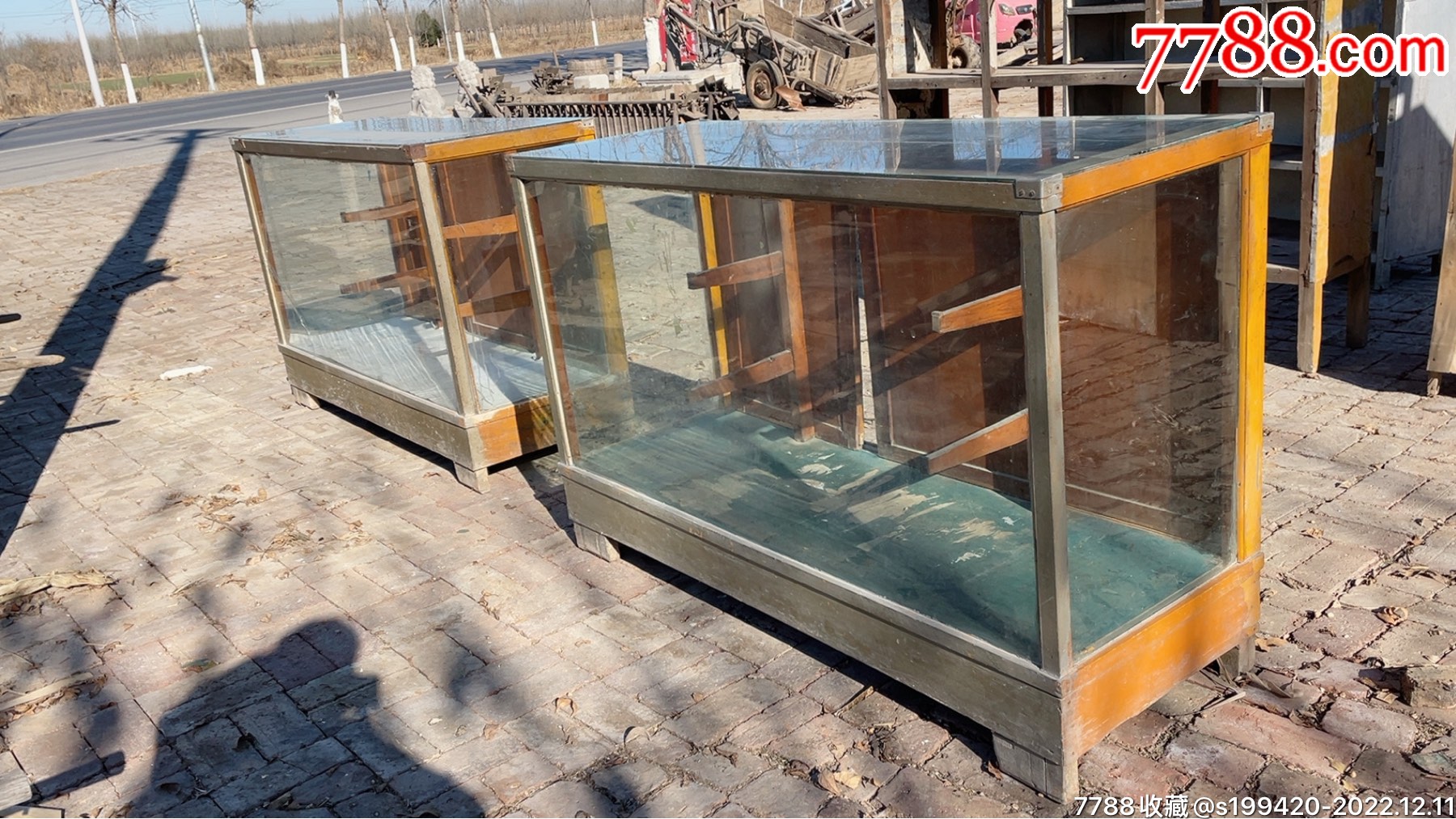 供销合作社玻璃柜台一对。长150宽56高100。_木柜/木橱_诚信会友赢天下【7788收藏__收藏热线】
