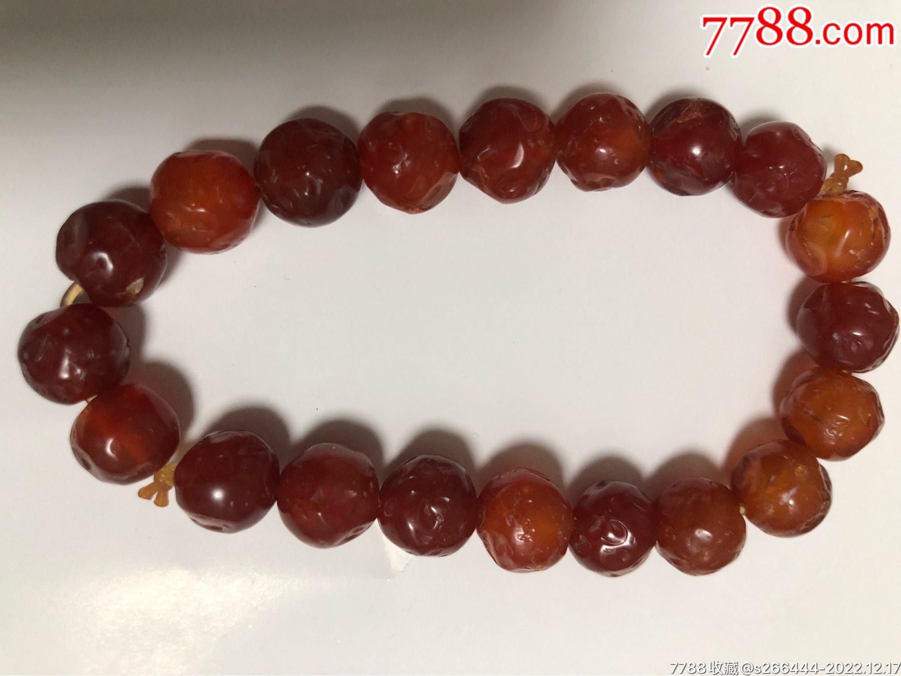 樱桃红玛瑙手链-价格:1180元-se91115606-玛瑙-零售-7788收藏__收藏热线