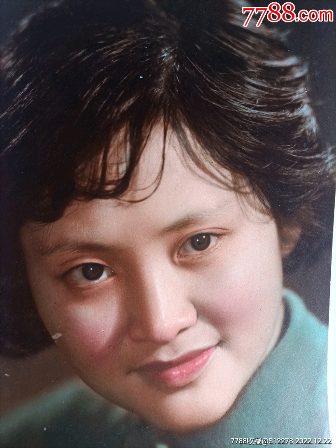 早期美女像手工上色，大尺寸20X15.参评作品！！！_老照片_鑫安旺旺【7788收藏__收藏热线】