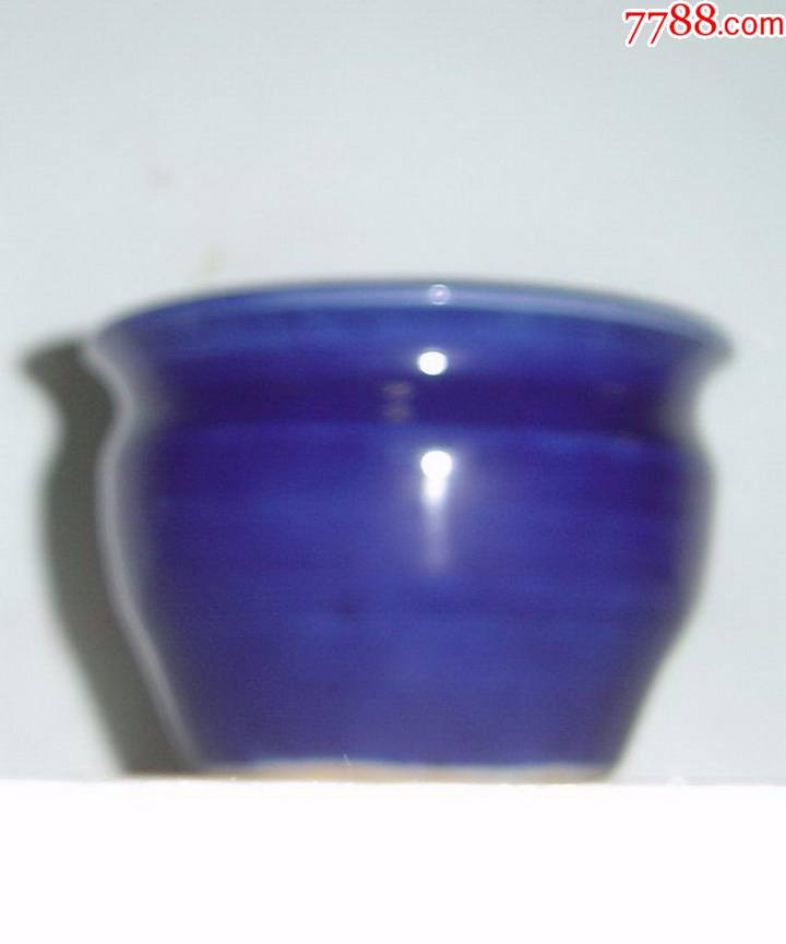 C2-176蓝釉平底炉_蓝釉瓷_茅塞顿开【7788收藏__收藏热线】