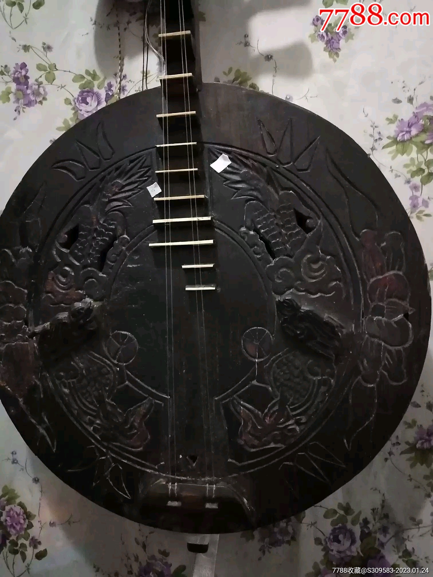彝族百年老月琴_二胡/胡琴_大秦典藏【7788收藏__收藏热线】